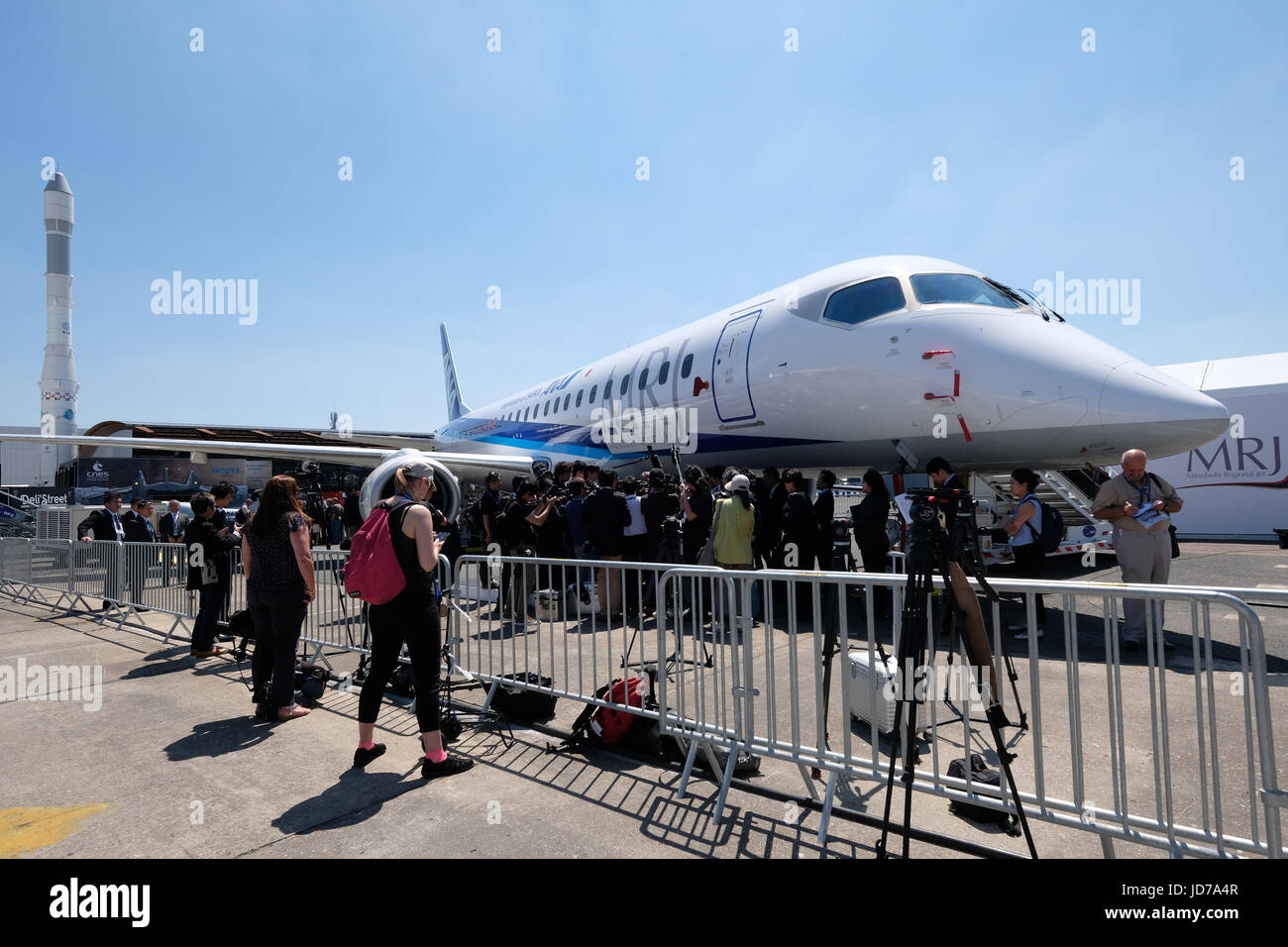 The third Flight Test Aircraft (FTA-3) of Mitsubishi Regional Jet (MRJ ...