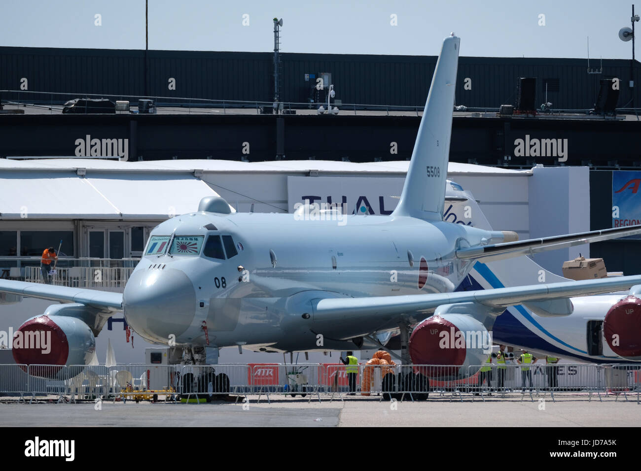 Japanese aircraft maker Kawasaki Heavy Industries' P-1 maritime patrol ...