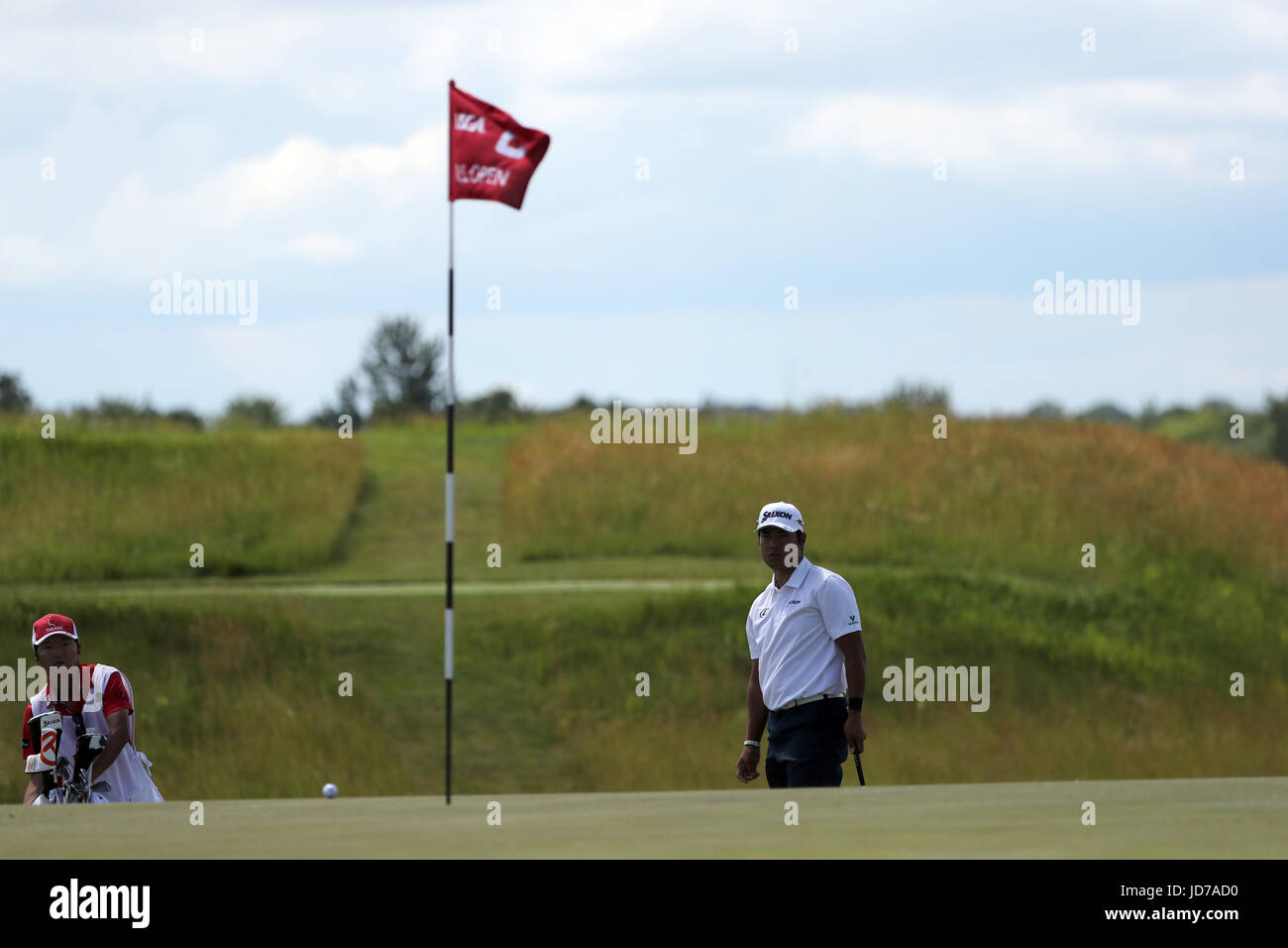 Erin, Wisconsin, USA. 18th June, 2017. (L-R) Daisuke Shindo, Hideki ...
