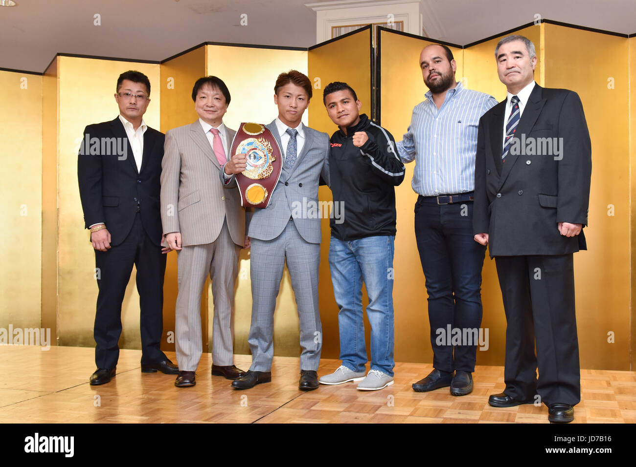 Tokyo, Japan. 19th June, 2017. (L-R) Shingo Inoue, Hideyuki Ohashi ...