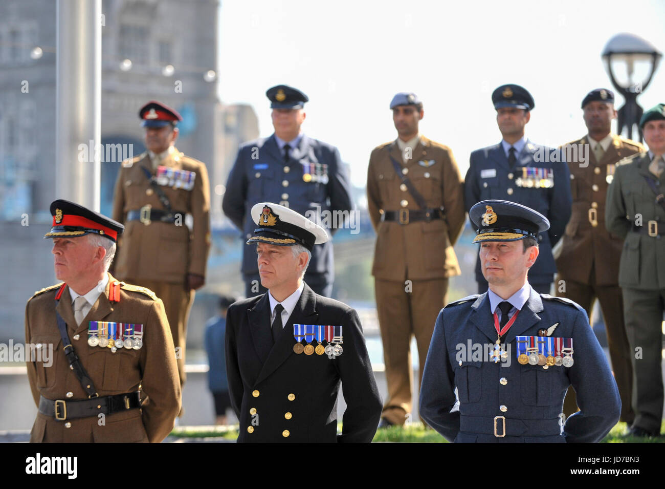 London, UK. 19 June 2017. (L to R) Brigadier Michael McGovern (Army ...