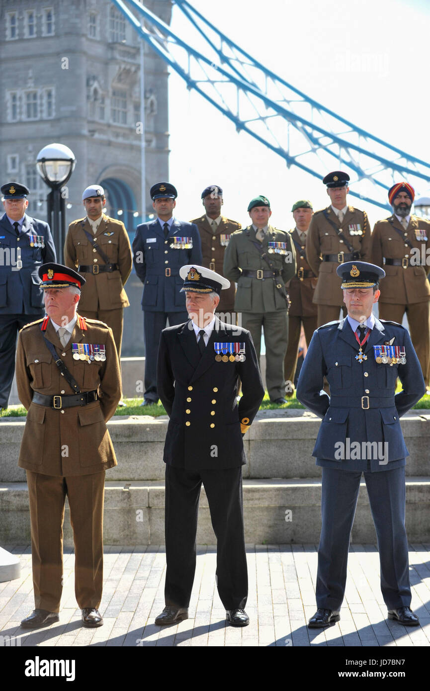 London, UK. 19 June 2017. (L to R) Brigadier Michael McGovern (Army ...