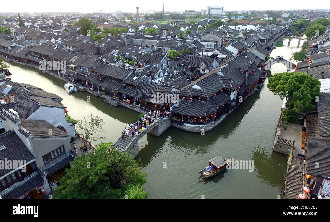Hangzhou. 2nd June, 2017. Photo taken on June 2, 2017 shows the Xitang ...