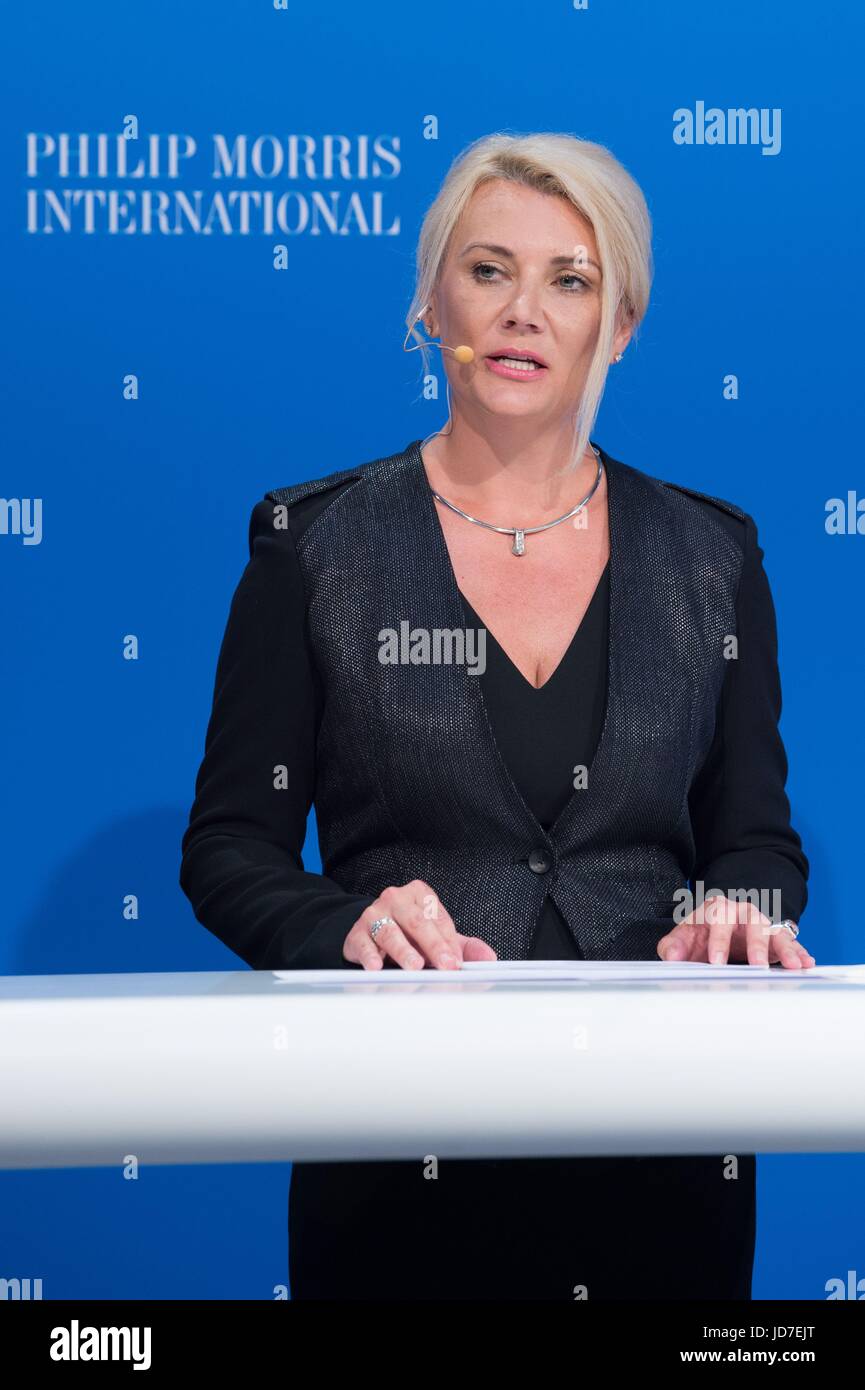 Dresden, Germany. 19th June, 2017. Stacey Kennedy, the CEO of Philip ...