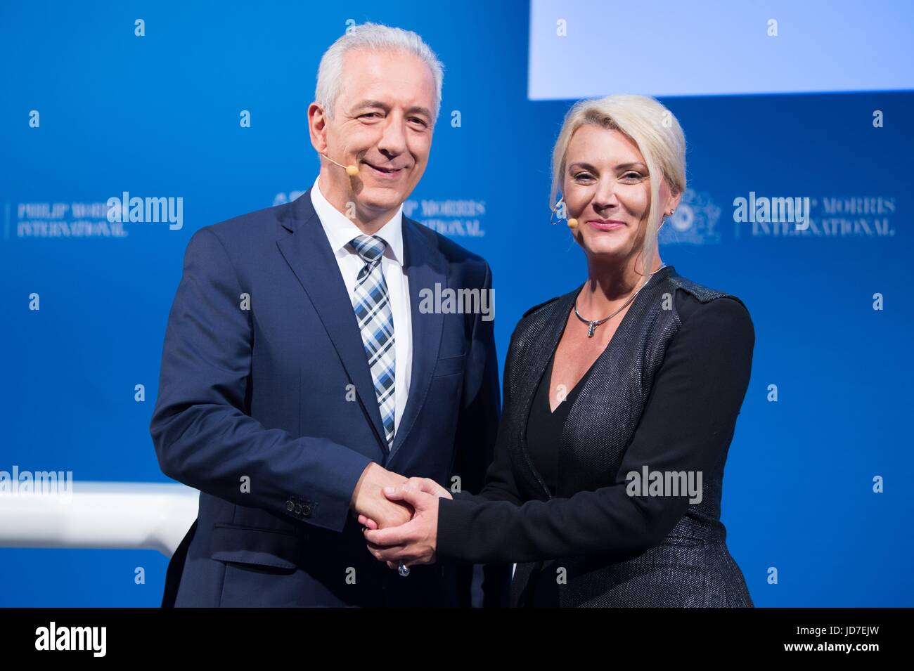 Dresden, Germany. 19th June, 2017. Stacey Kennedy, the CEO of Philip ...