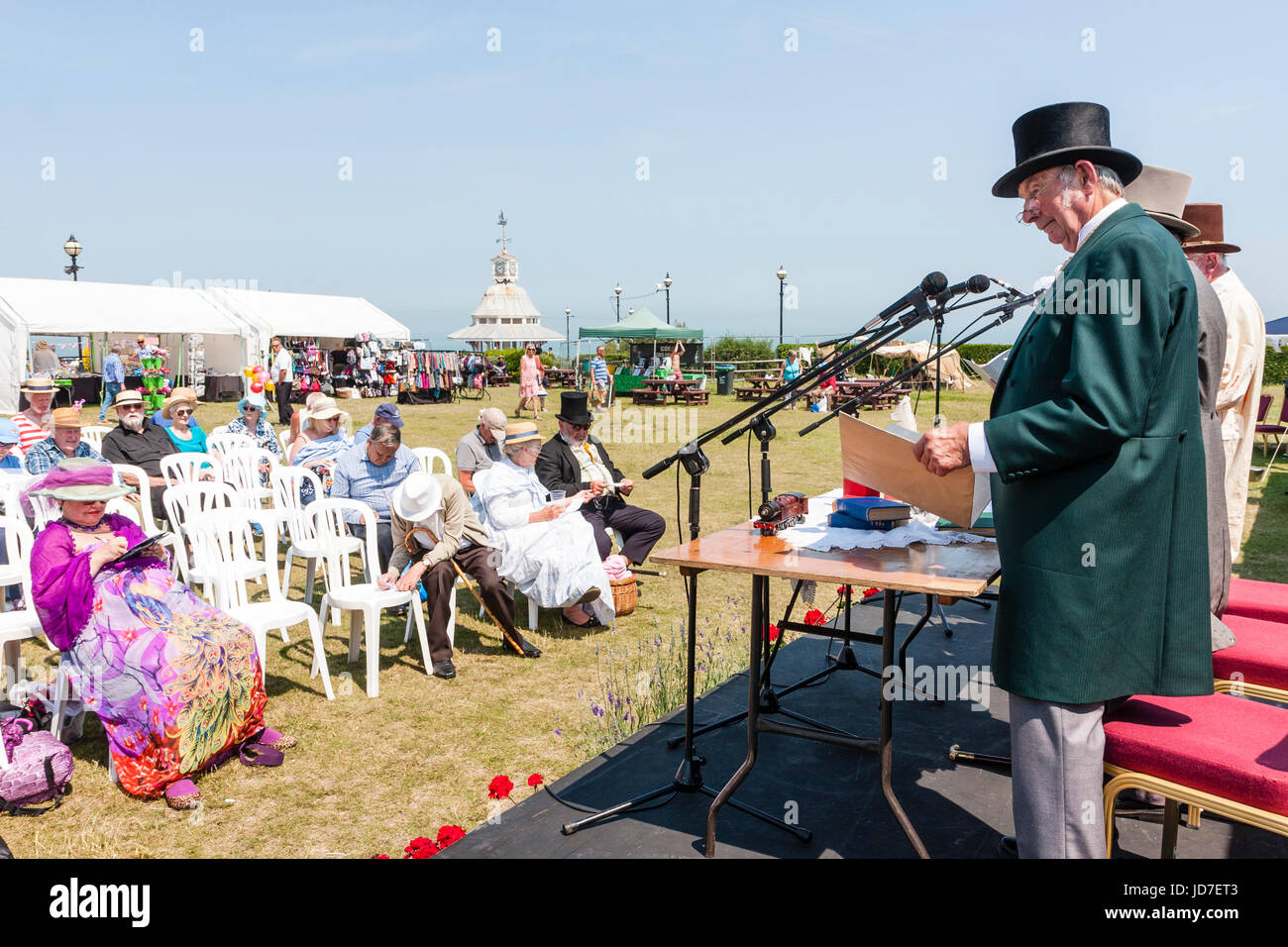 Senior men dressed in Victorian costume, Turner, Dickens and Crompton ...
