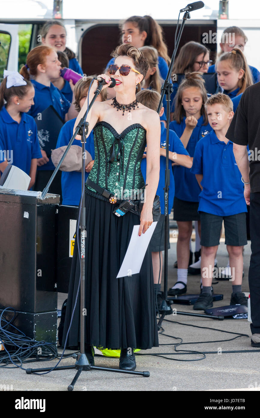 Female kids children singer hi-res stock photography and images - Alamy