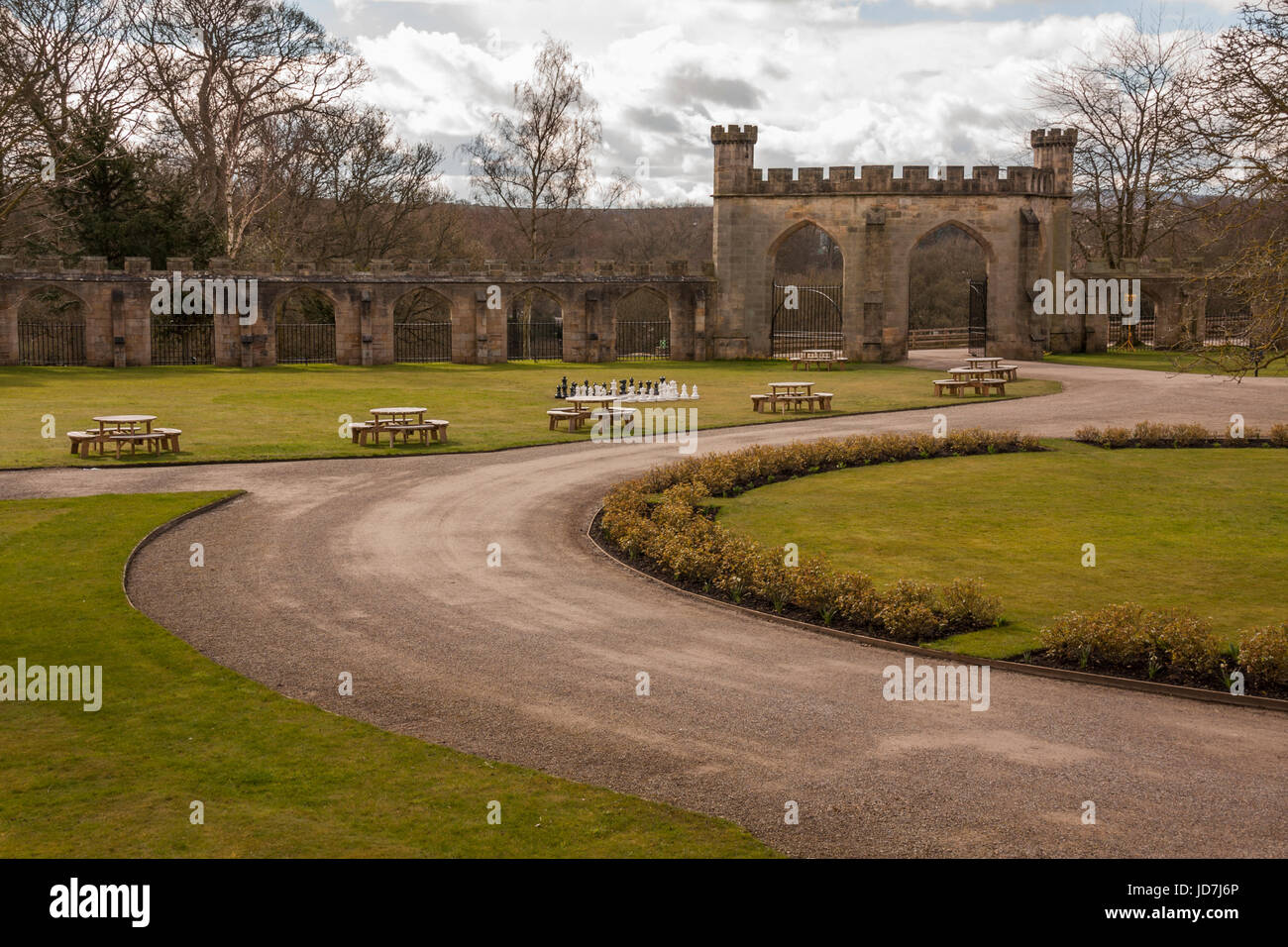 Exterior of Auckland Castle in Bishop Auckland,England,UK Stock Photo ...