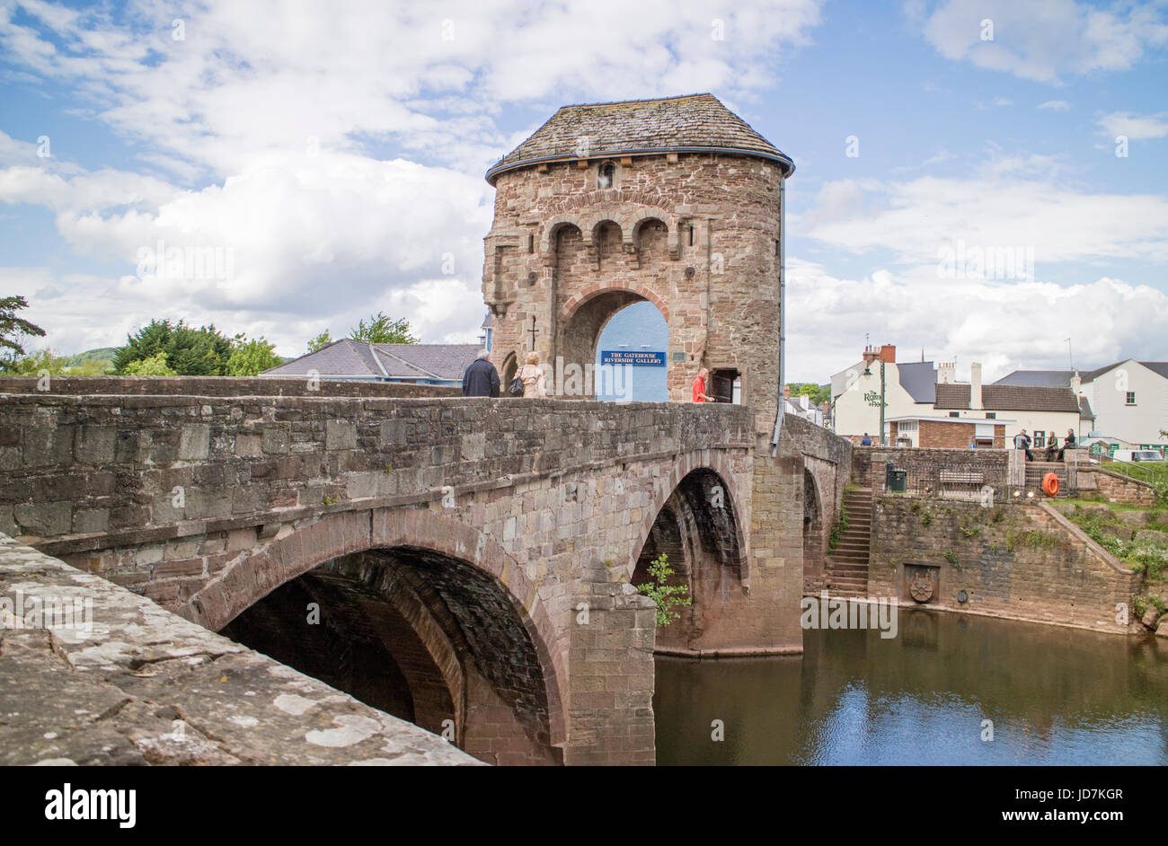 Monnow Bridge, Monmouth, Monmouthshire, Wales, UK Stock Photo - Alamy