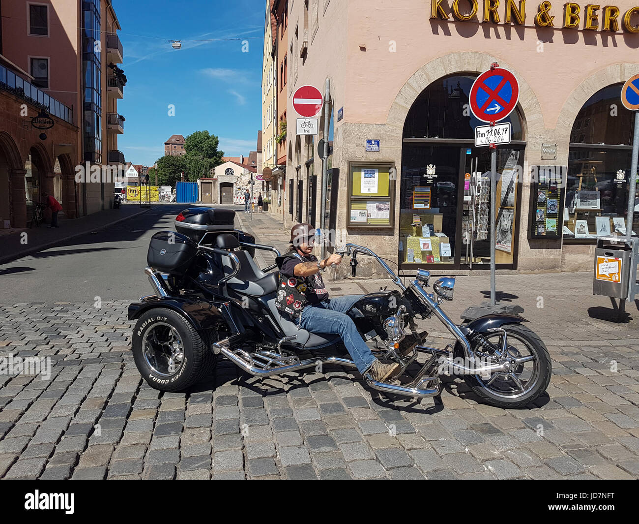 Rock and roll motorcycle man Stock Photo - Alamy