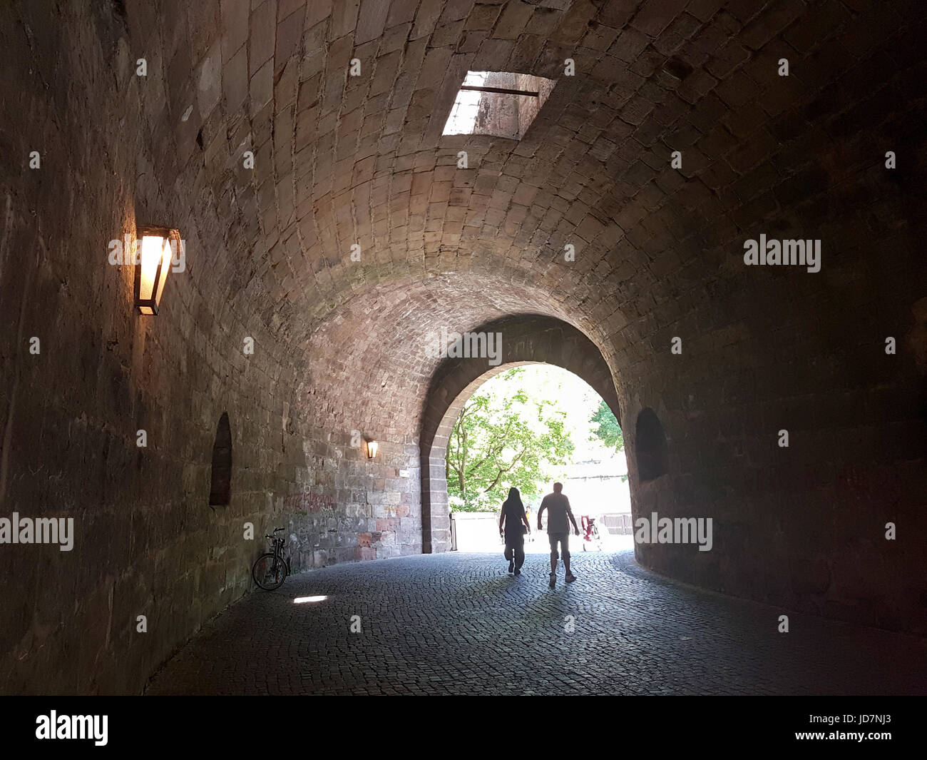 Nuremberg fortress tunel Stock Photo - Alamy