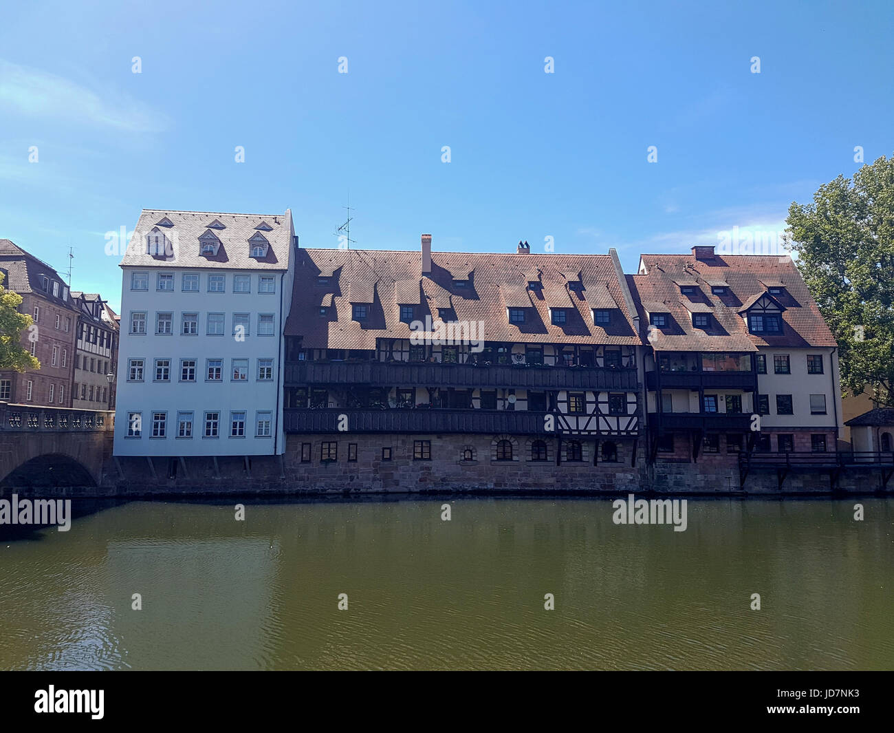 walk at ancient german city Stock Photo - Alamy