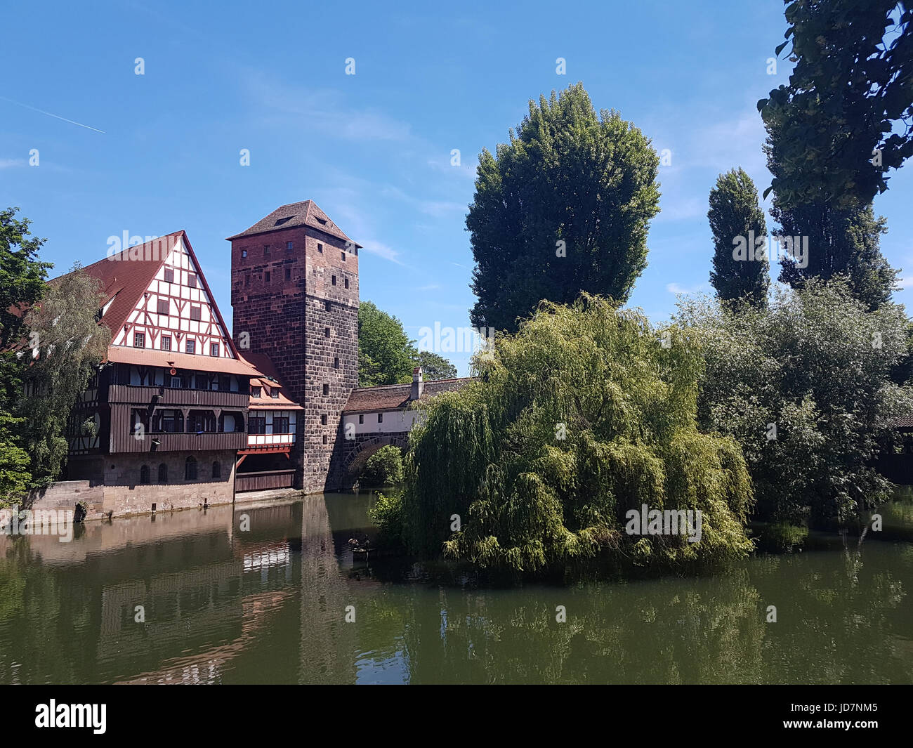 walk at ancient german city Stock Photo - Alamy