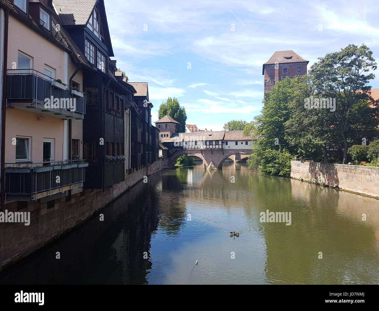 walk at ancient german city Stock Photo - Alamy