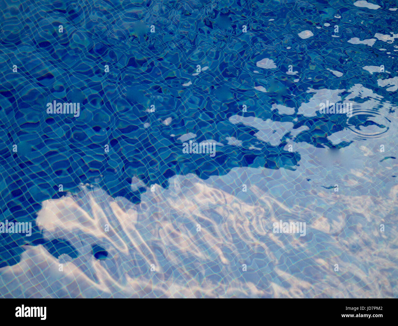 Fresh water moving in the pool Stock Photo - Alamy