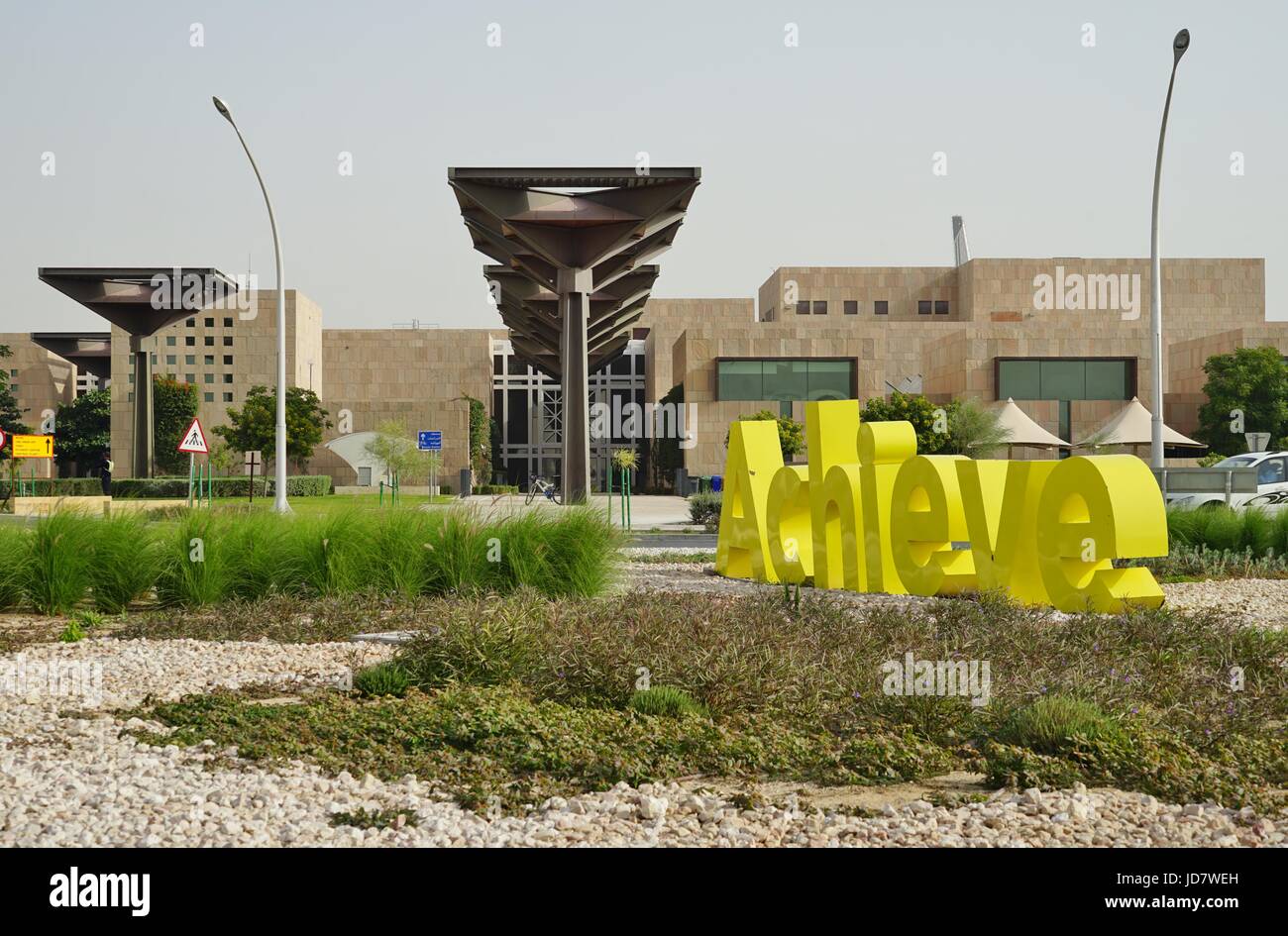 View of the Education City Complex launched by the Qatar Foundation ...