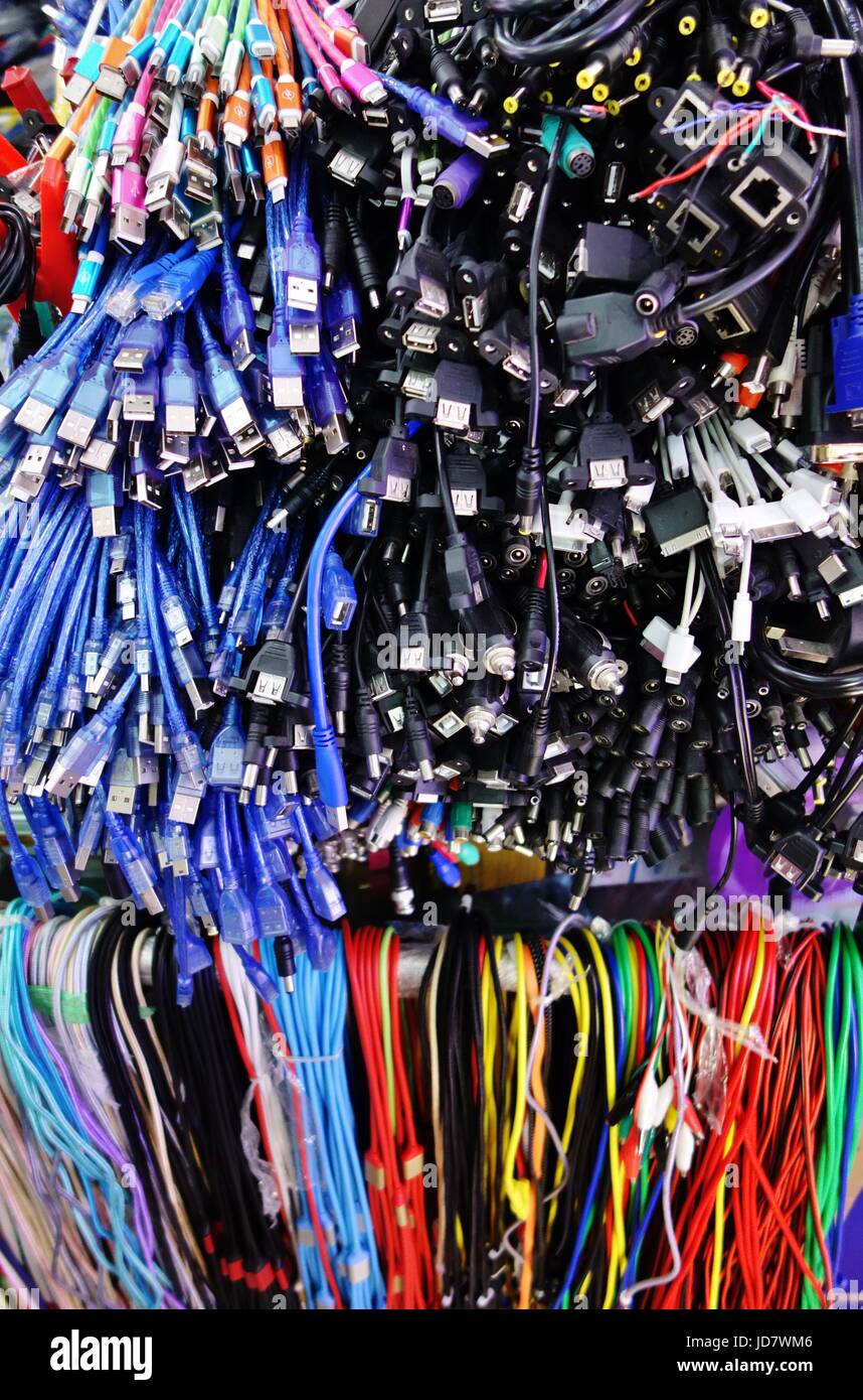 View of Huaqiangbei, the largest electronics market in the world ...