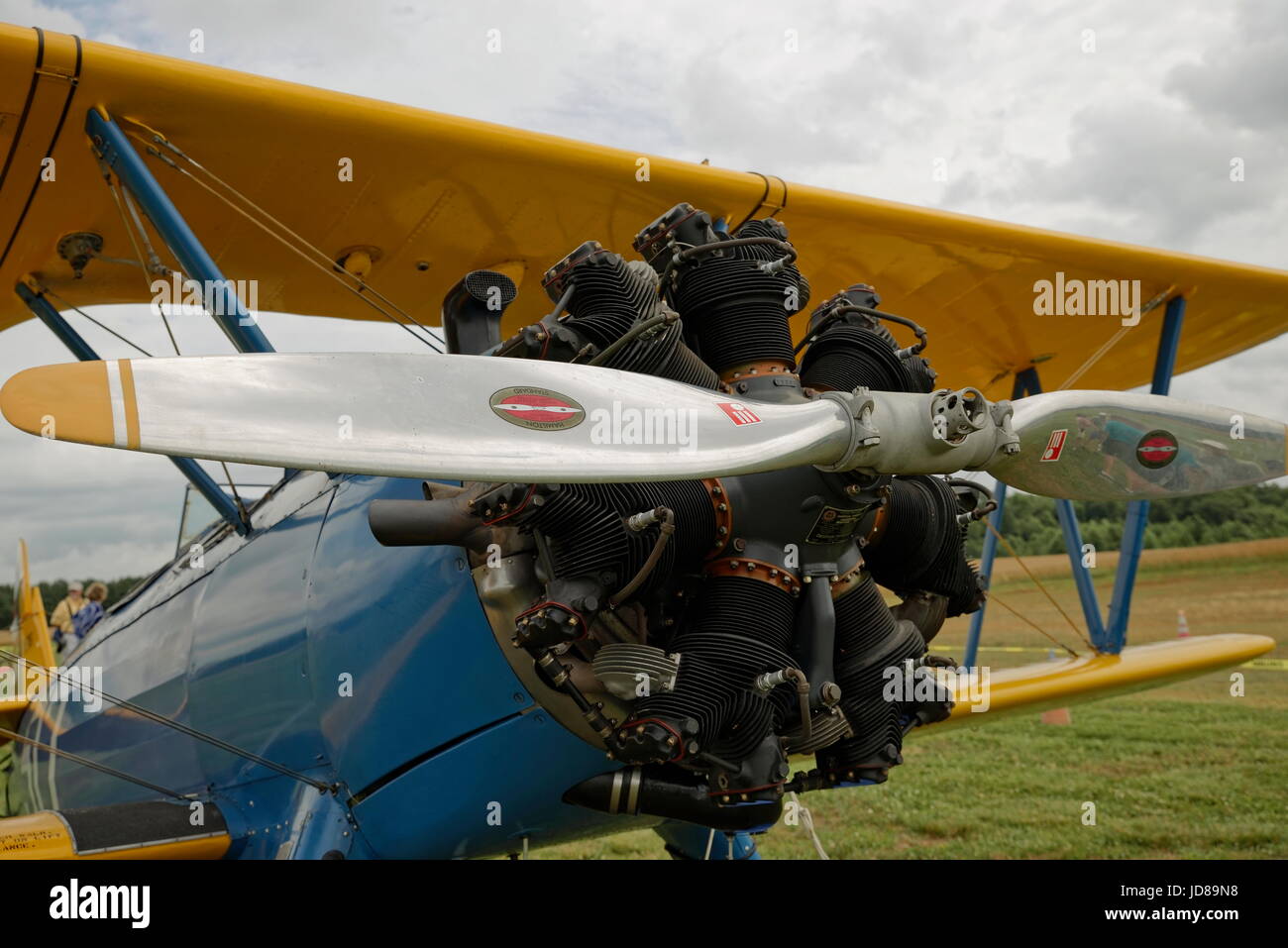 Boeing-Stearman Model 75 "Kaydet" Biplane. Manufactured in the 1930's ...