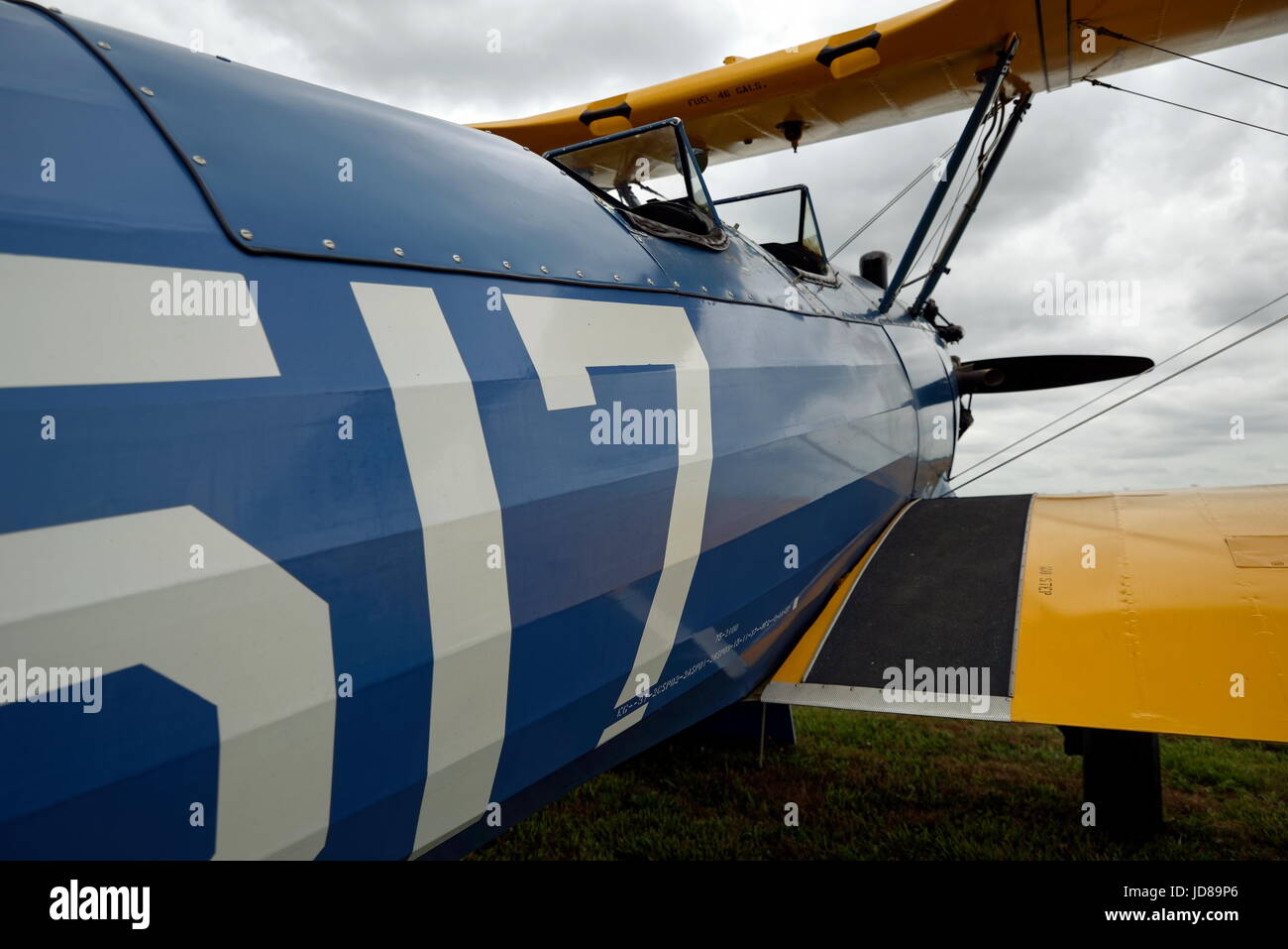 Boeing-Stearman Model 75 "Kaydet" Biplane. Manufactured in the 1930's ...