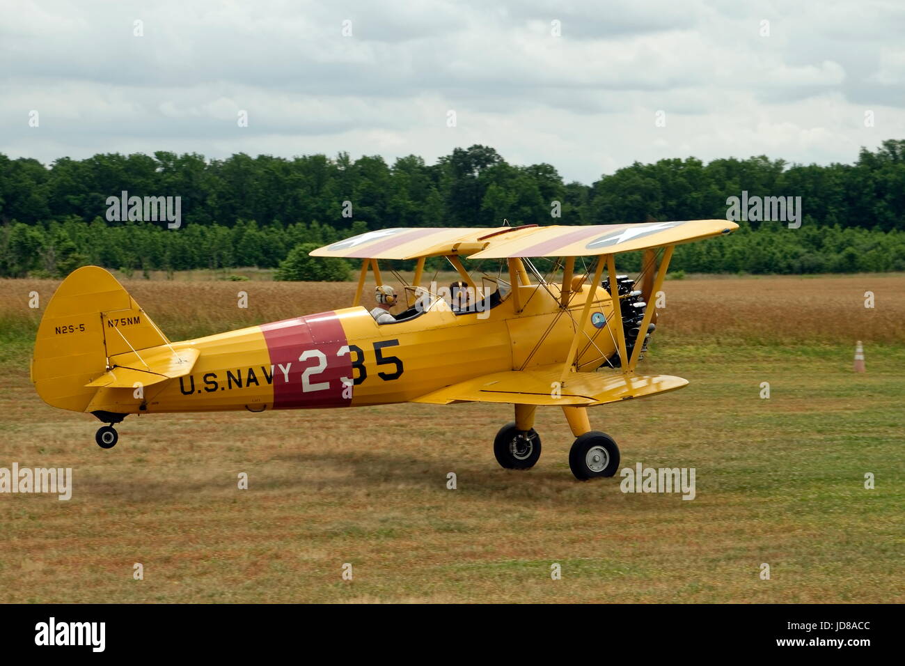 Boeing-Stearman Model 75 "Kaydet" Biplane. Manufactured in the 1930's ...