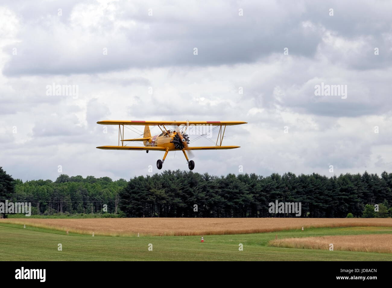 Boeing-Stearman Model 75 "Kaydet" Biplane. Manufactured in the 1930's ...