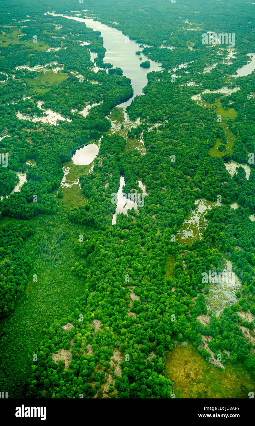 An aerial view of wetlands hi-res stock photography and images - Alamy