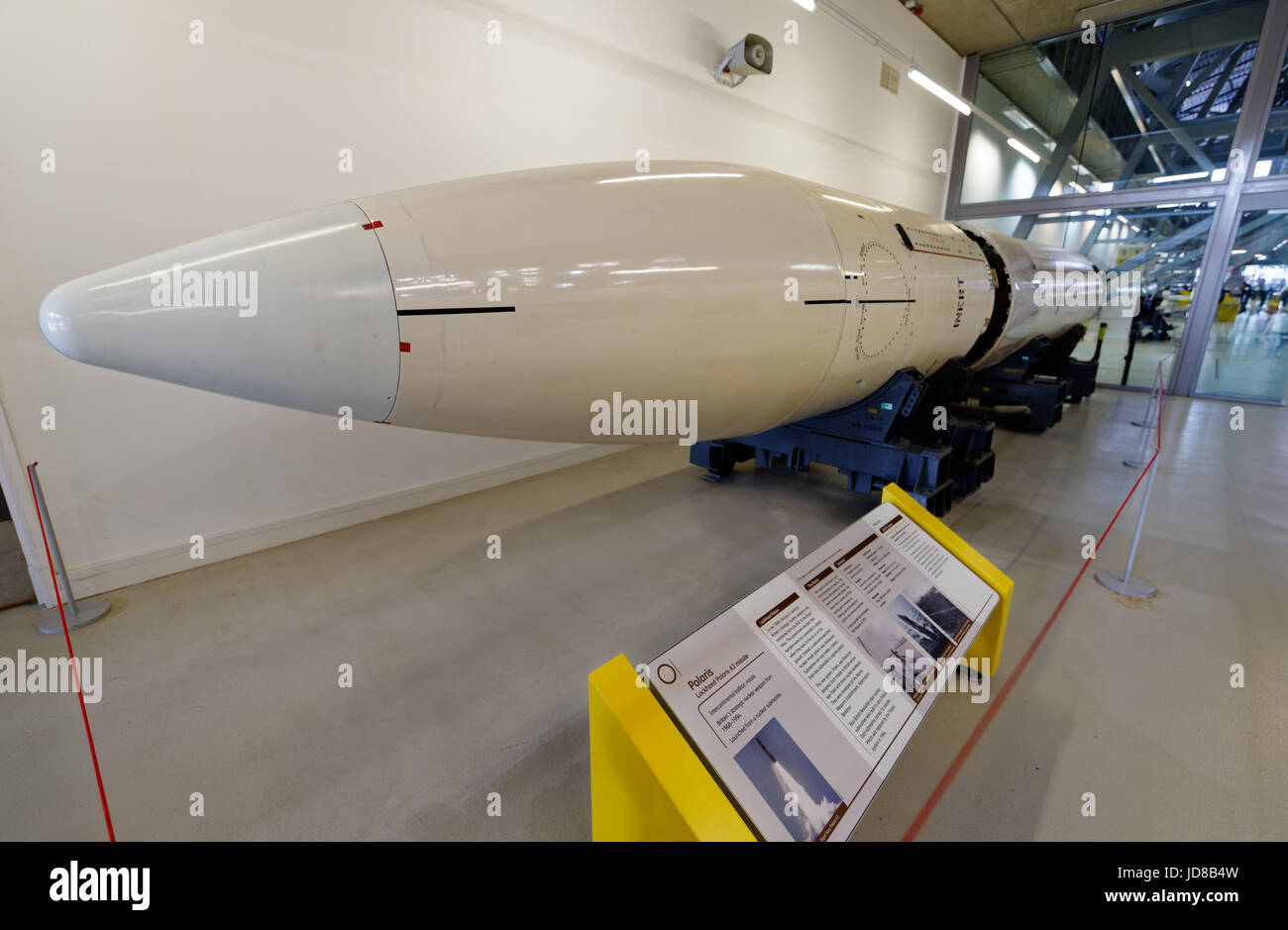 Lockheed Polaris A-3 Missile, a submarine launched ballistic missile ...