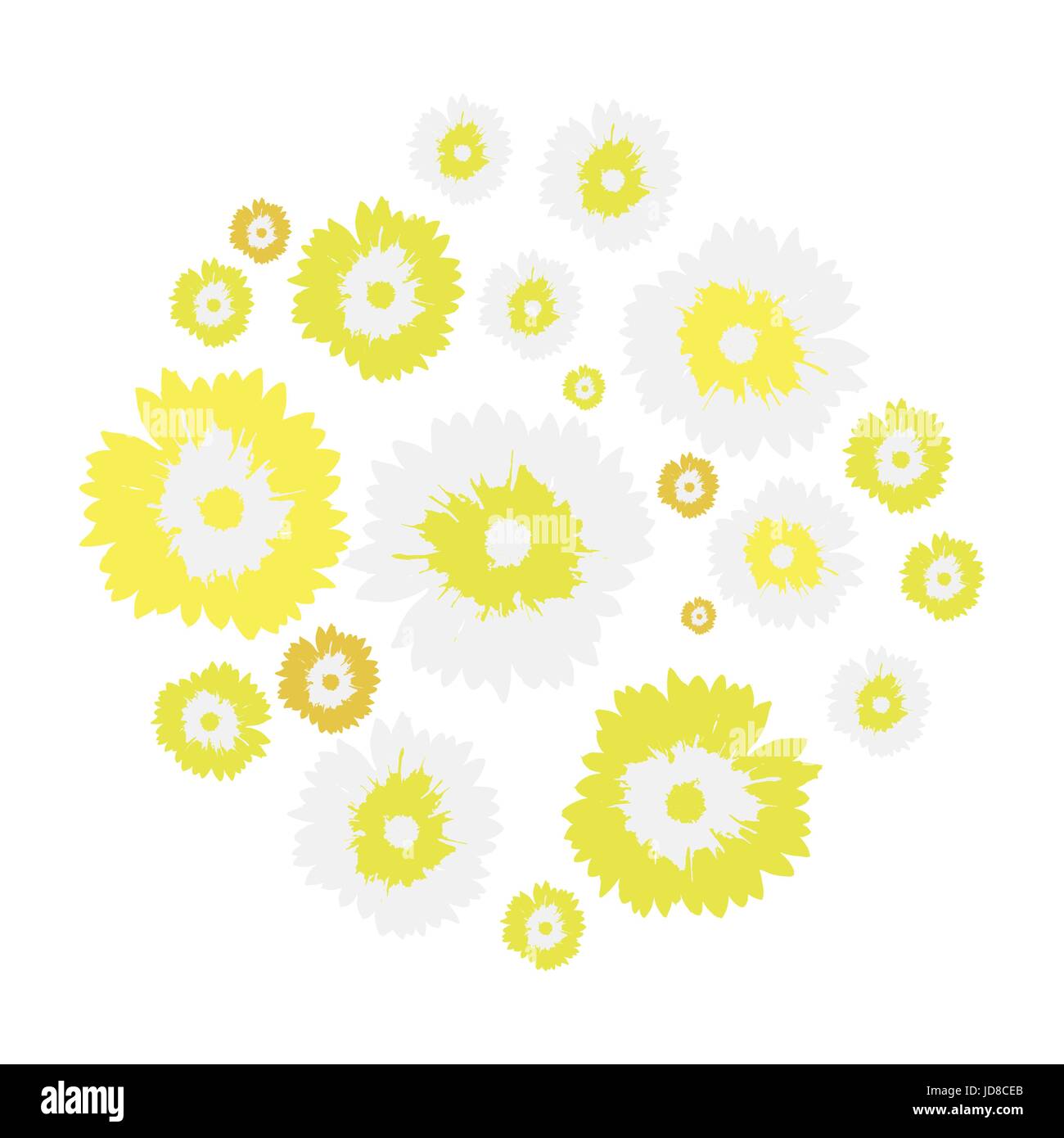 Flower Garden Of Flowers Vector Stock Vector Image And Art Alamy 5765