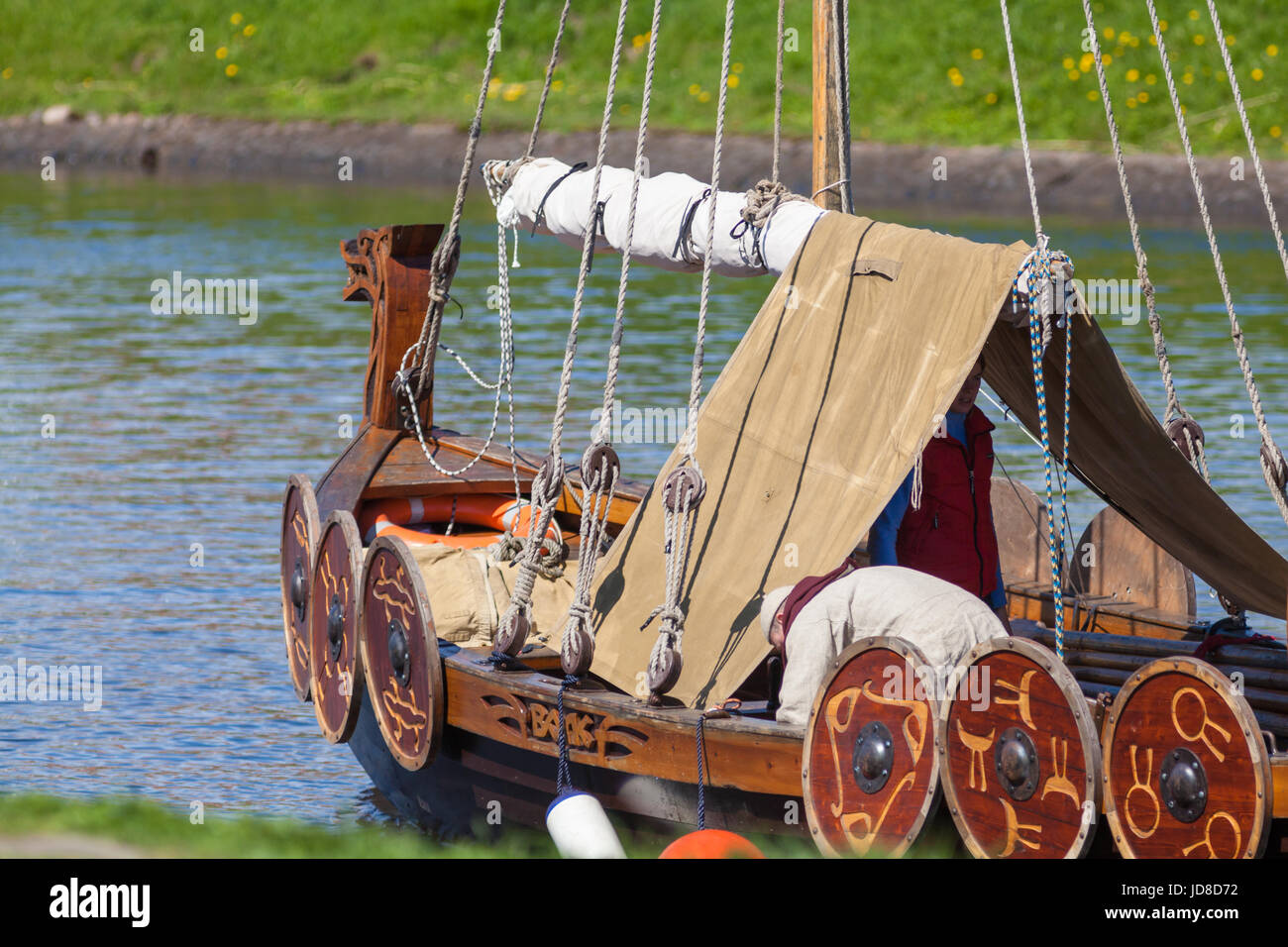 Norwegian viking dragon ship hi-res stock photography and images - Alamy