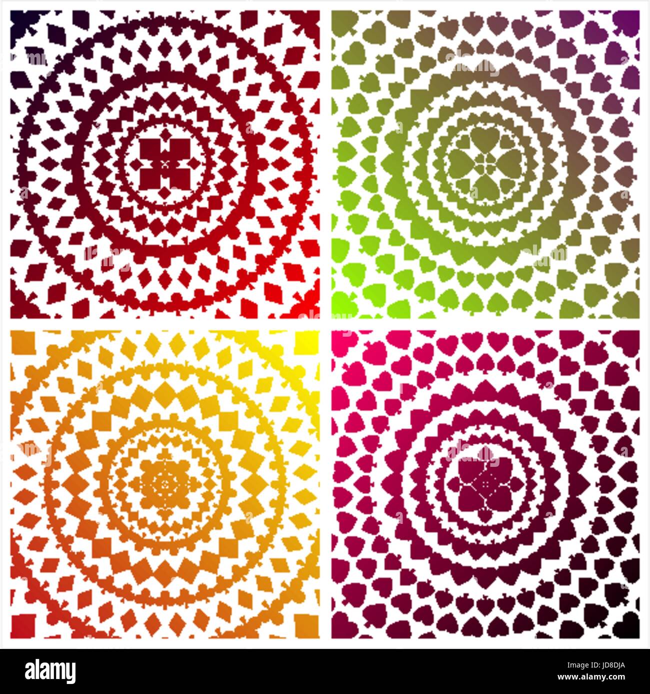 card symbol pattern Stock Vector Image & Art - Alamy