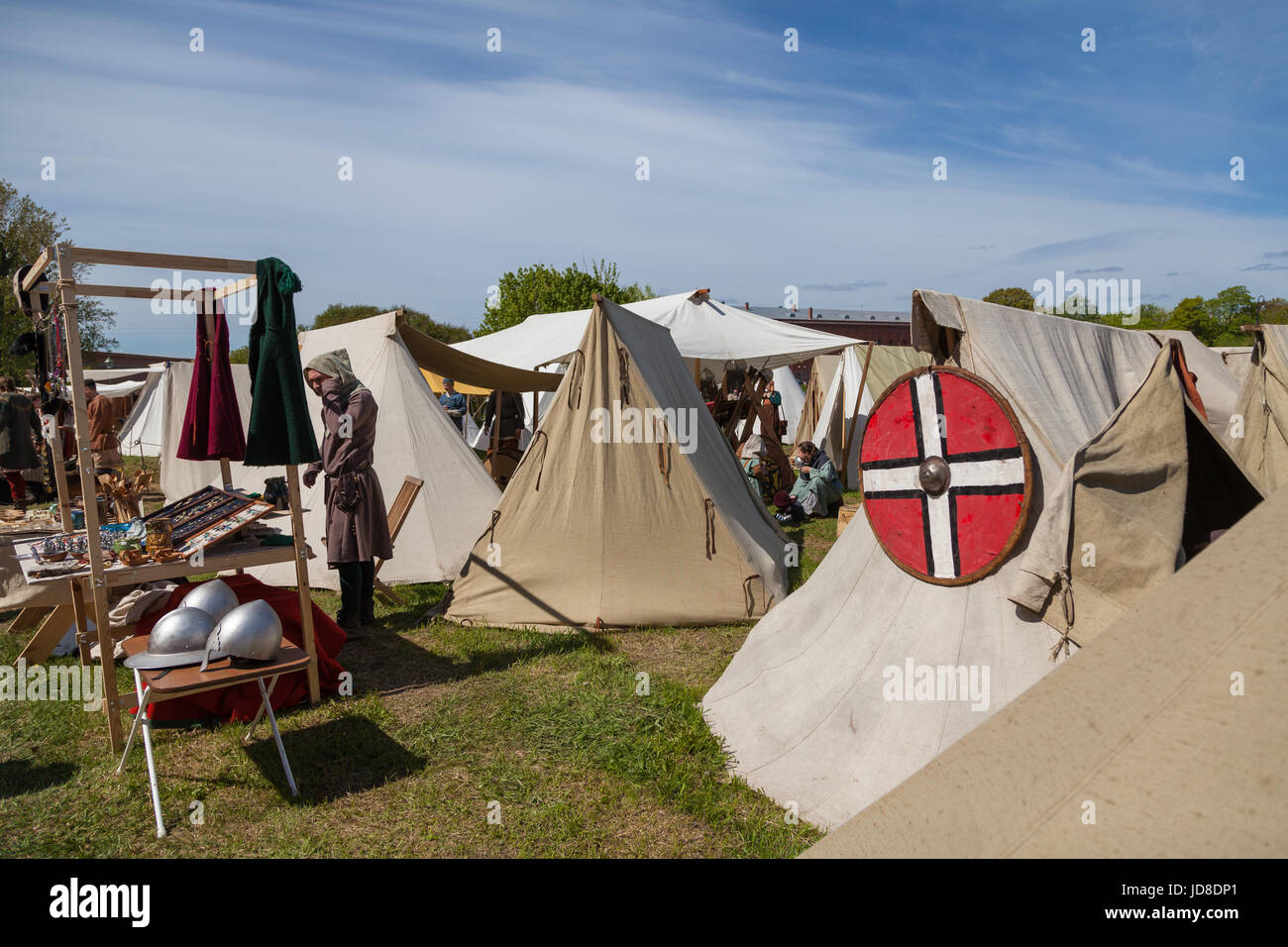 The participants at the festival `Legends of the Norwegian Vikings` on ...