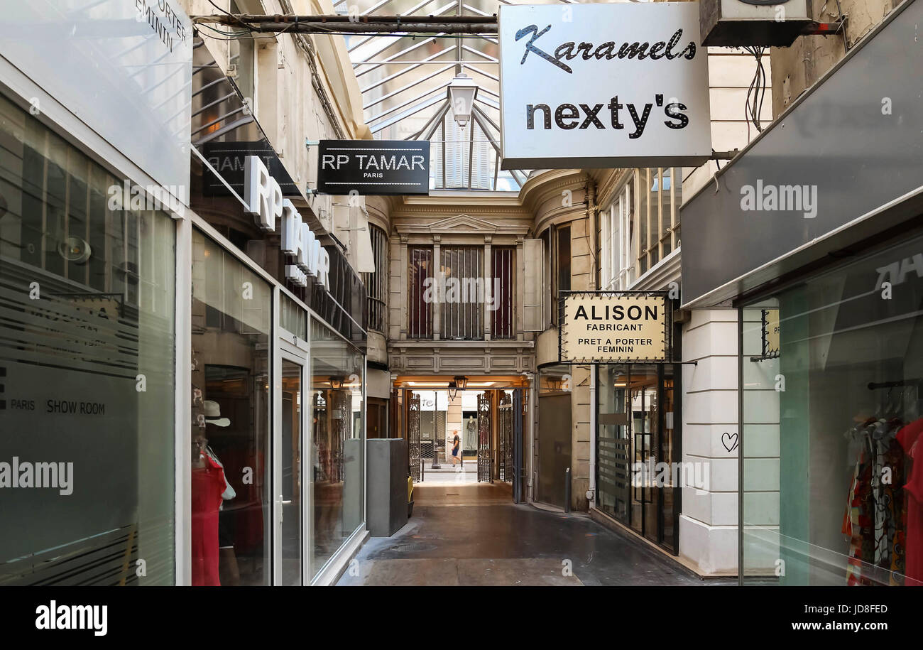 The famous parisian passage du Caire, France Stock Photo - Alamy