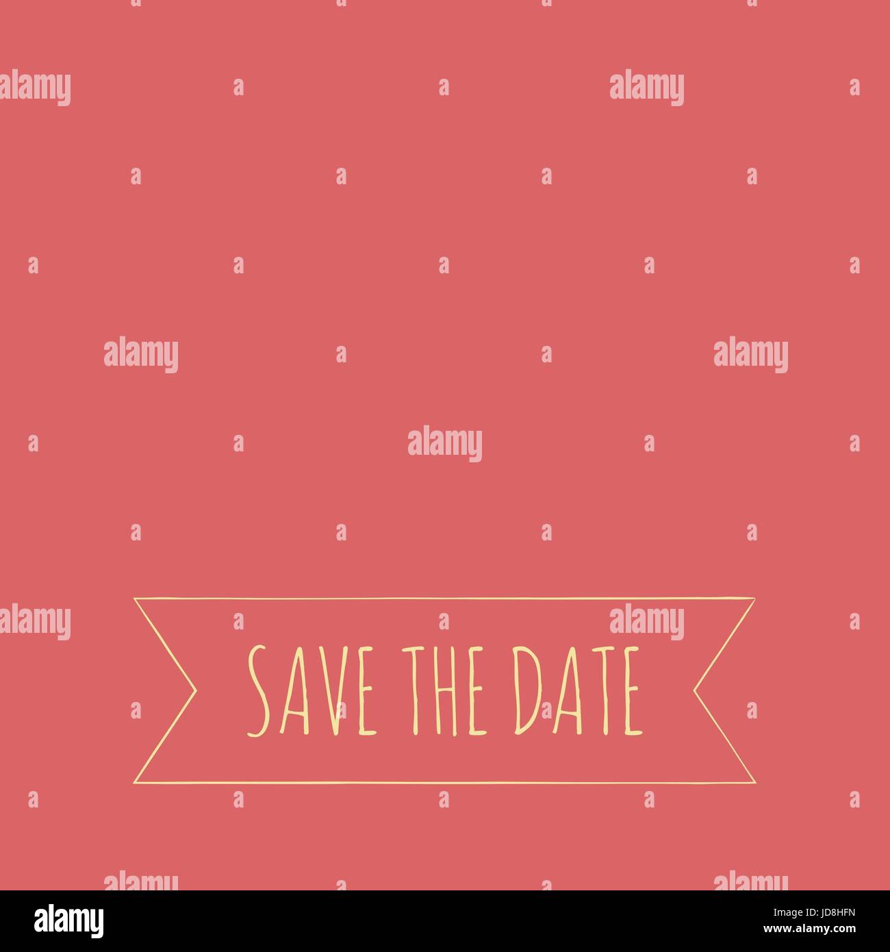 save the date illustration design banner Stock Photo - Alamy