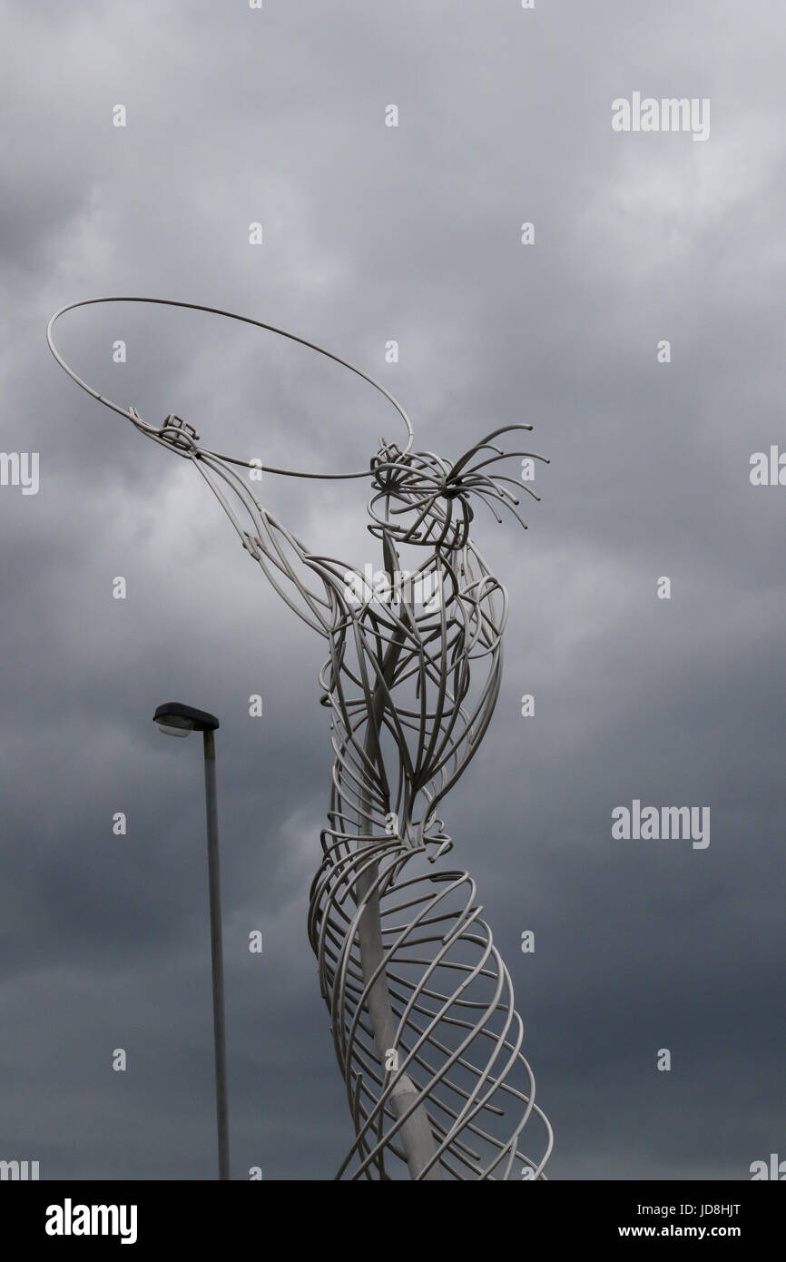 The Thanksgiving Statue at Thanksgiving Square on the banks of the ...