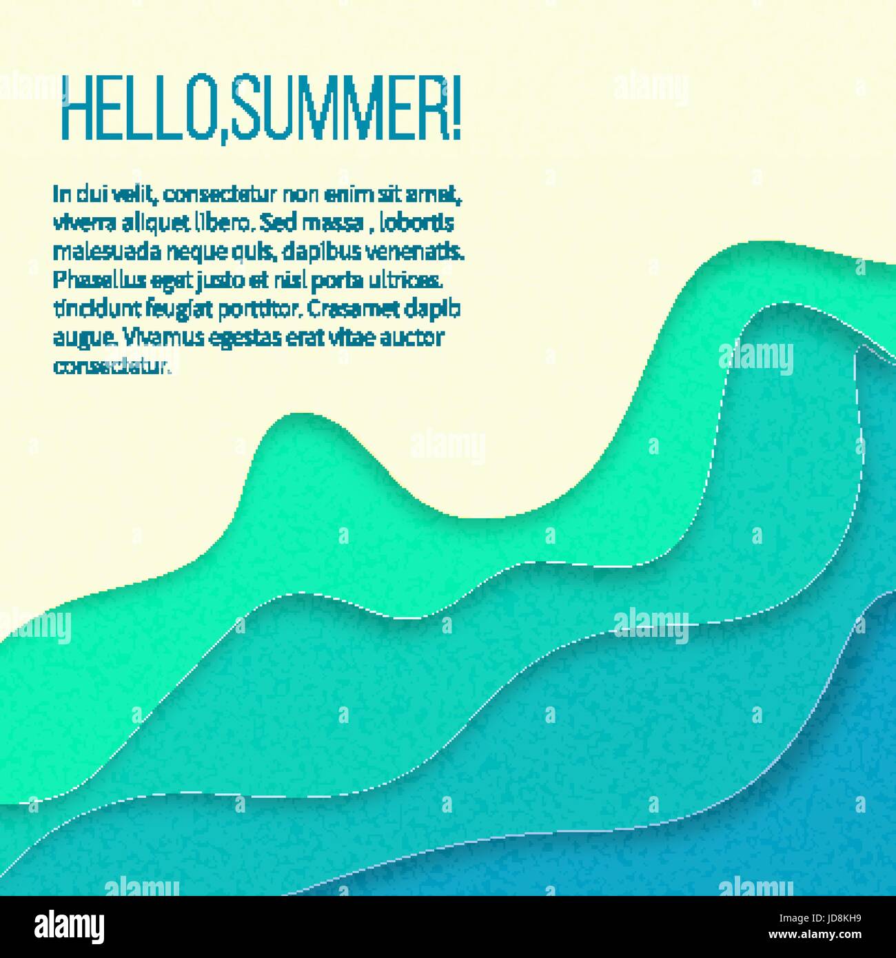 3D abstract background with paper cut shapes. Vector design layout for ...