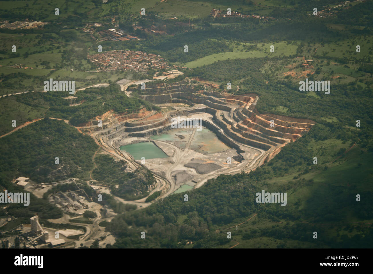 Aerial view of mining site in Brazil Stock Photo - Alamy