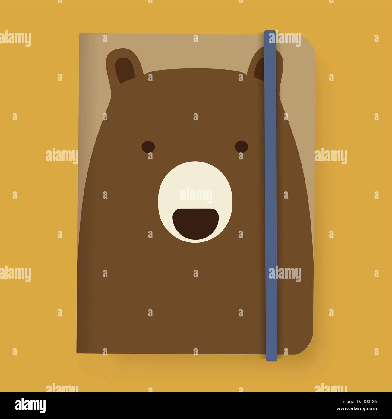 Bear Notebook Graphic Illustration Vector Stock Vector Image & Art - Alamy