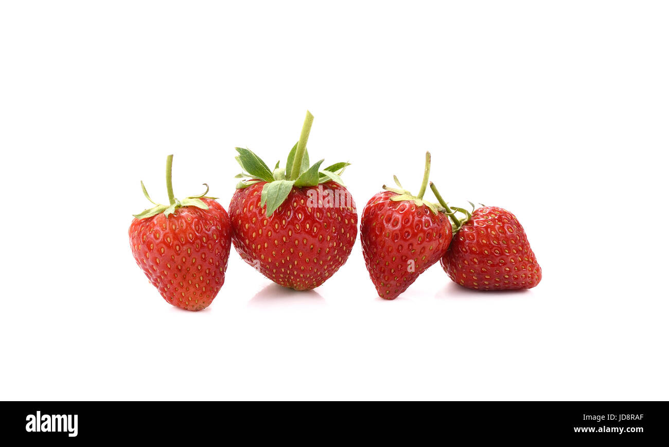 strawberry isolated on white background Stock Photo - Alamy