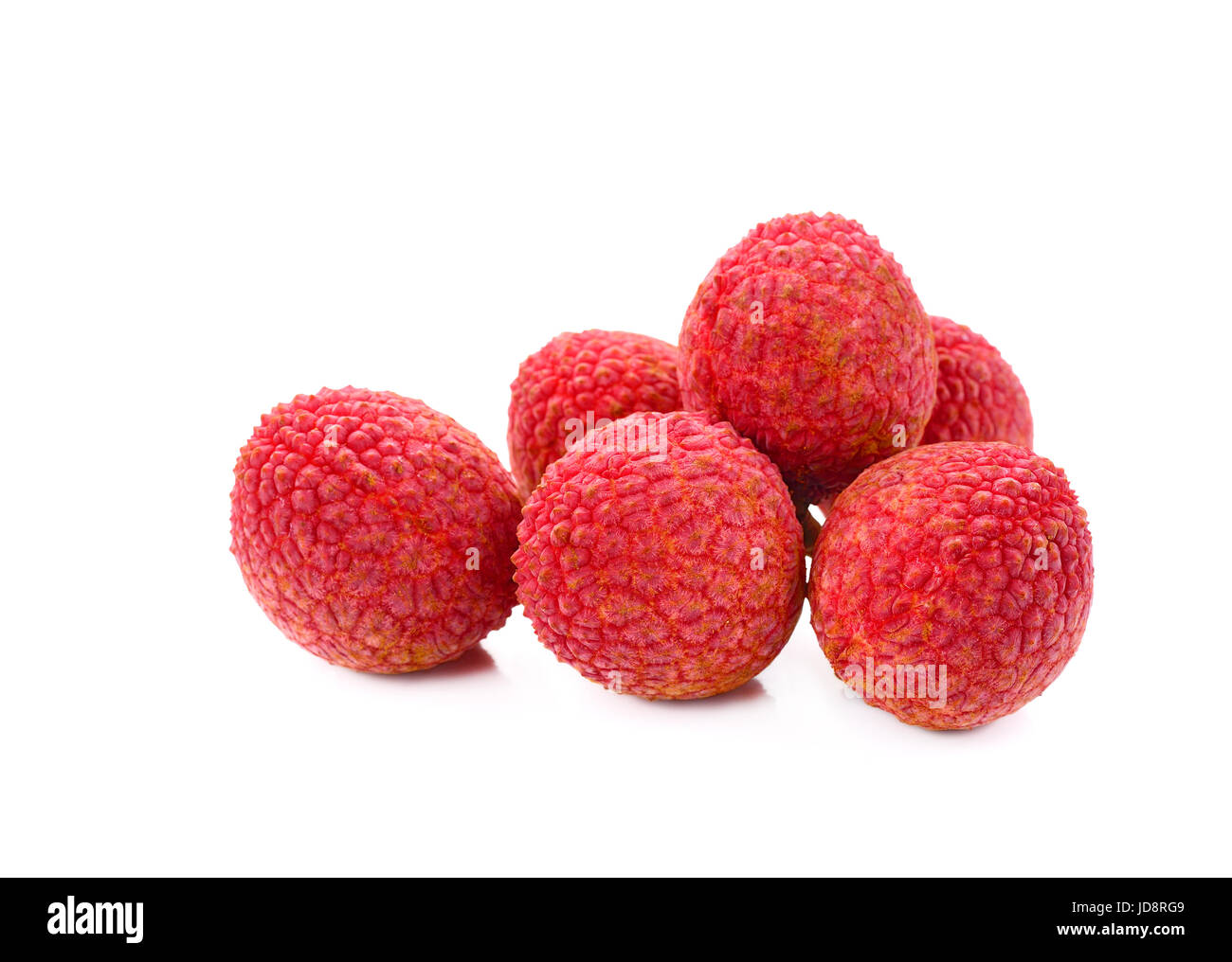 Lychee or Litchi isolated on the white background Stock Photo - Alamy