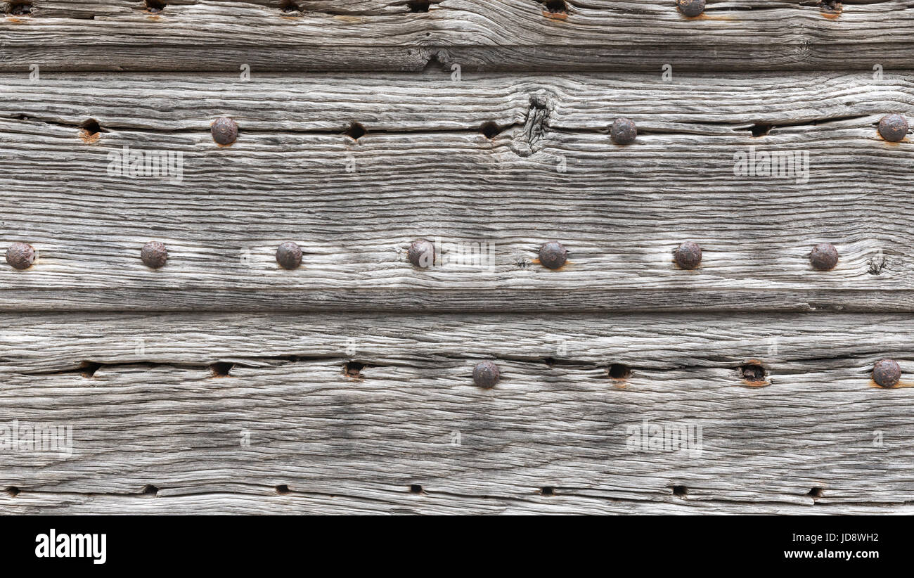 Wood and rivets Stock Photo - Alamy