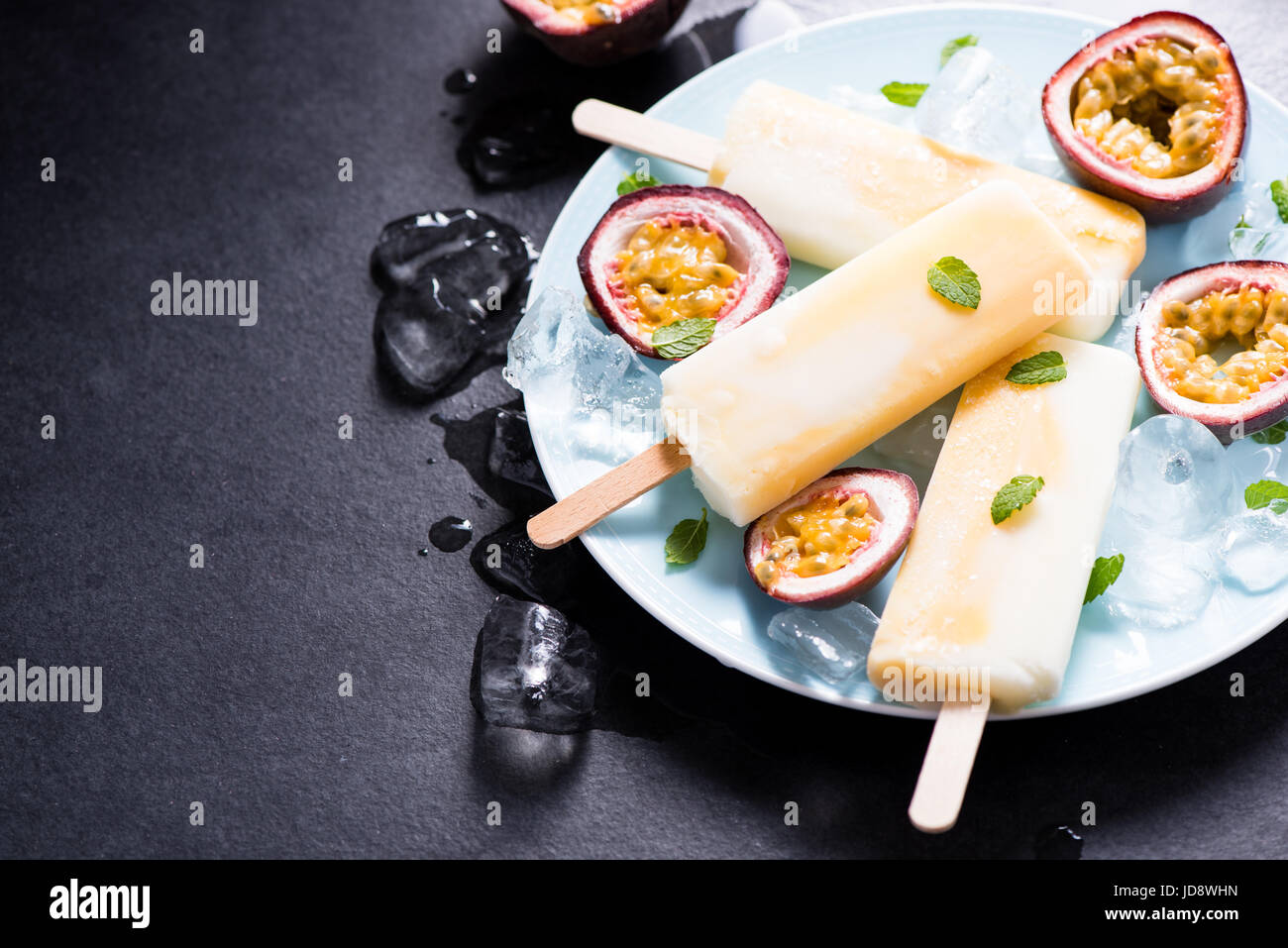 Exotic fruits popsicle Stock Photo - Alamy