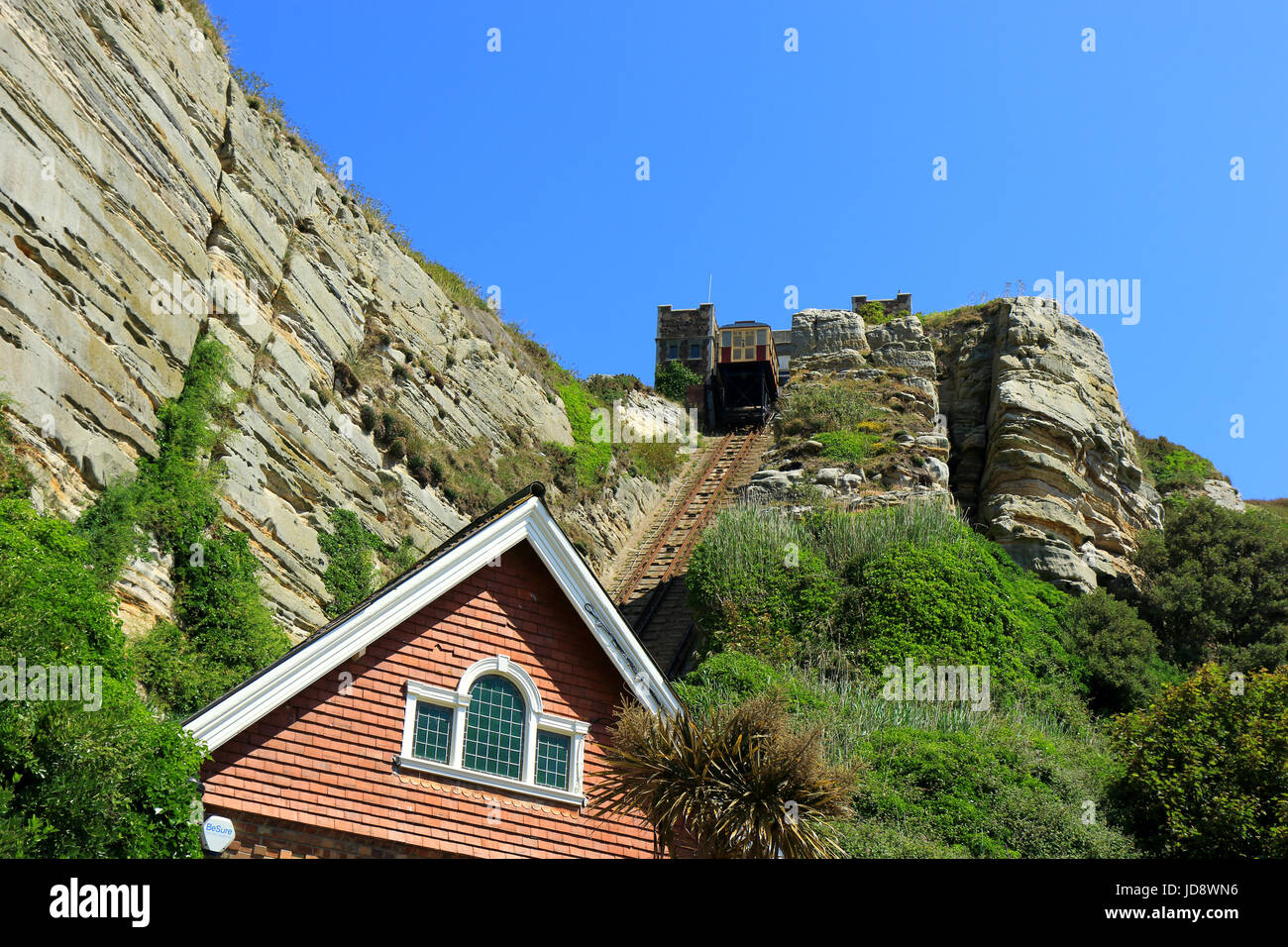 Hastings east hill lifts hi-res stock photography and images - Alamy