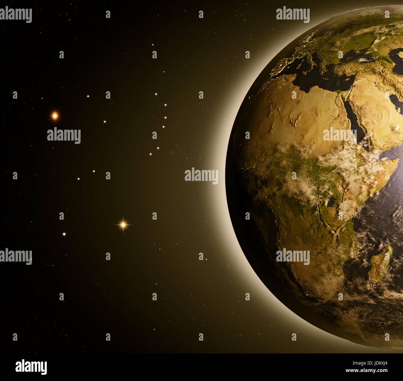 Africa from earths orbit hi-res stock photography and images - Alamy