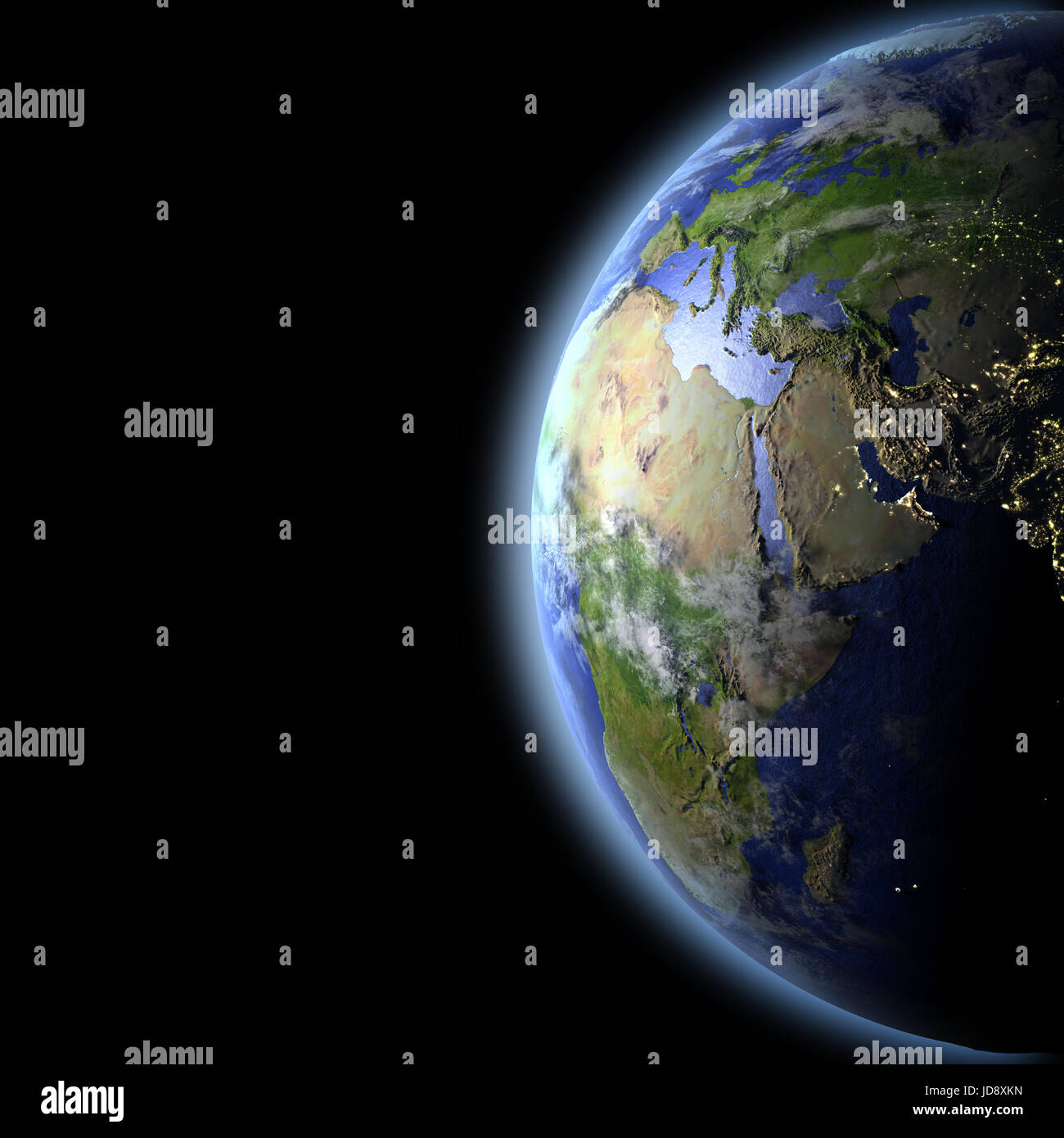 Middle east as seen from space hi-res stock photography and images - Alamy