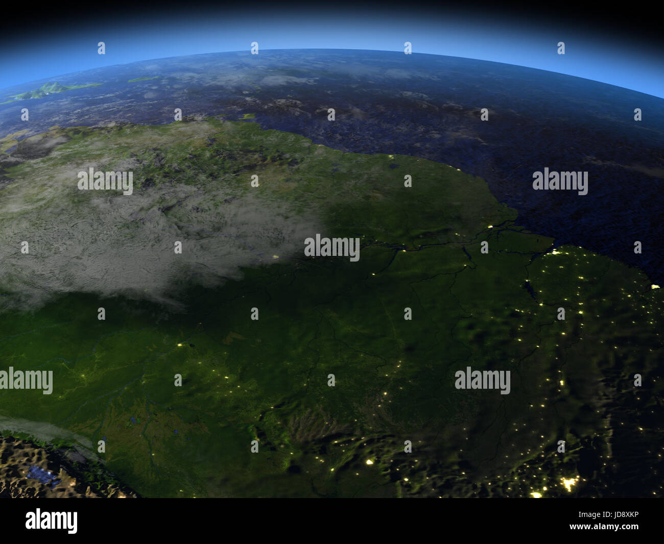 Amazon rainforest deforestation map hi-res stock photography and images ...