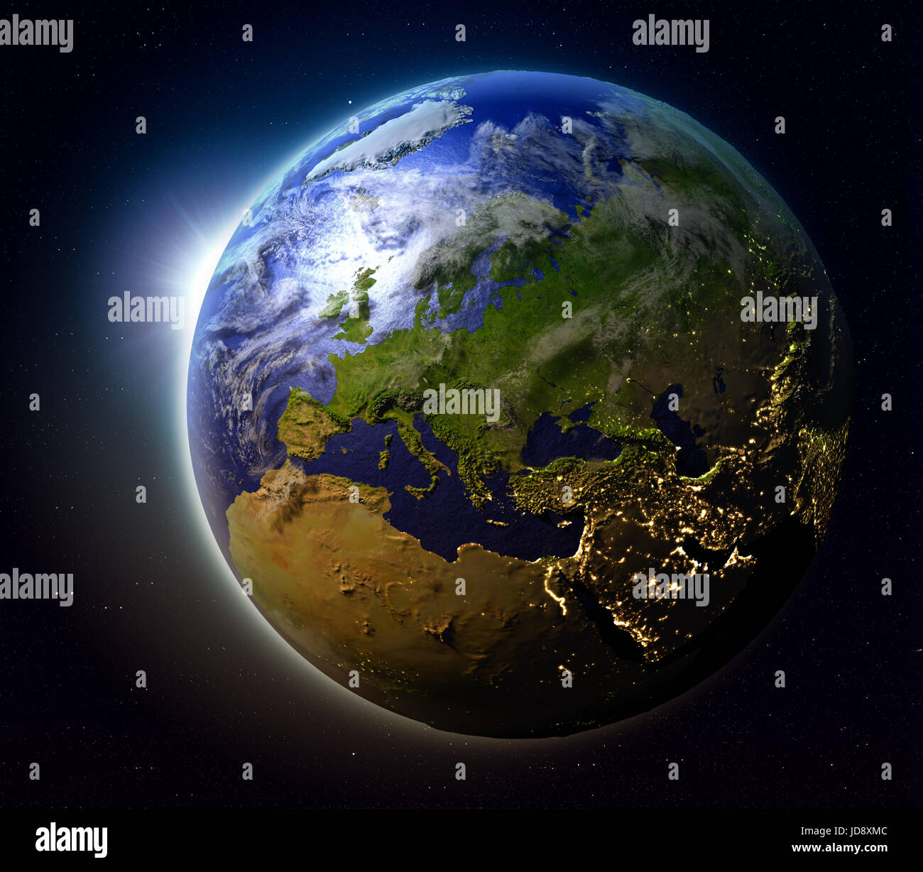 Earth Europe Horizon