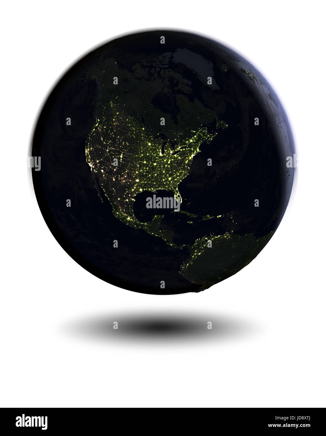 North america night satellite image hi-res stock photography and images ...