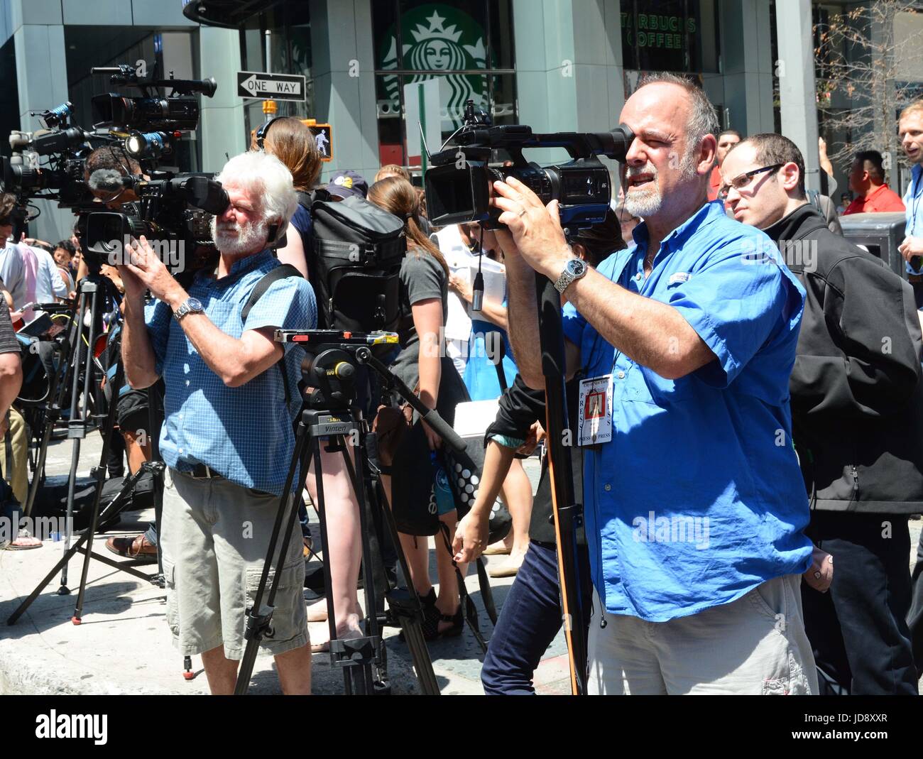 Atmosphere in Times Square, following a deadly car accident, where ...