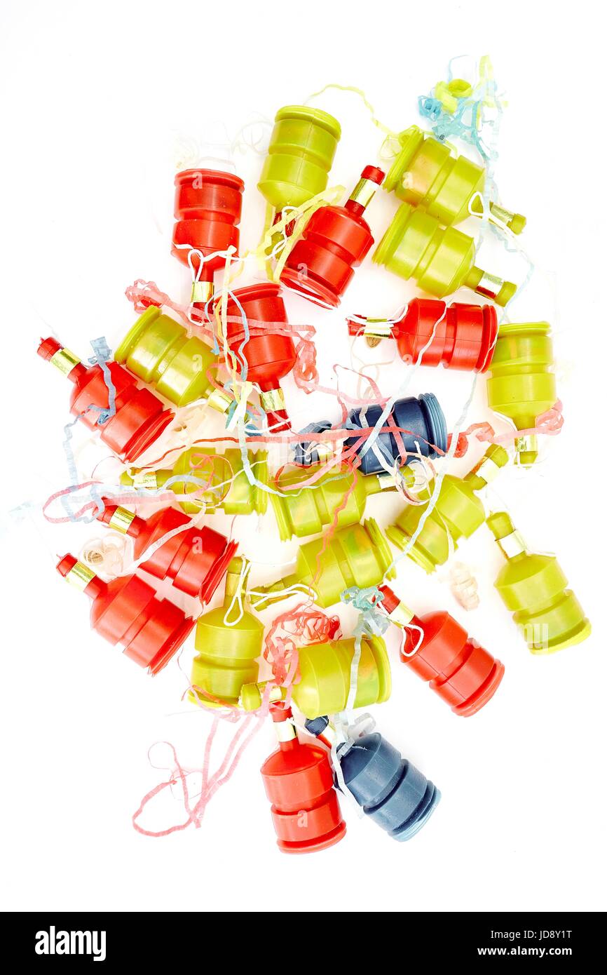 A studio photo of party poppers Stock Photo - Alamy