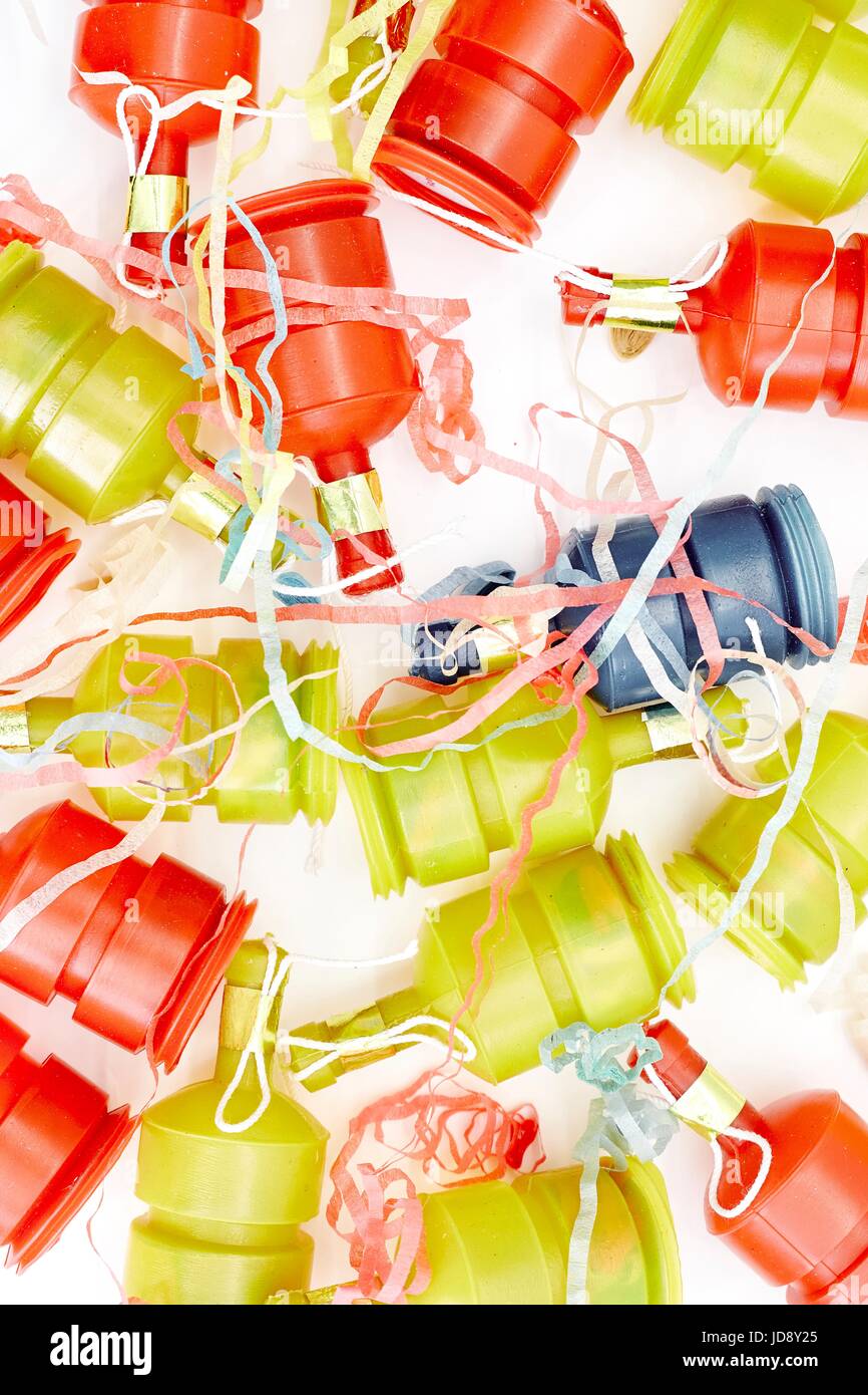 A studio photo of party poppers Stock Photo - Alamy